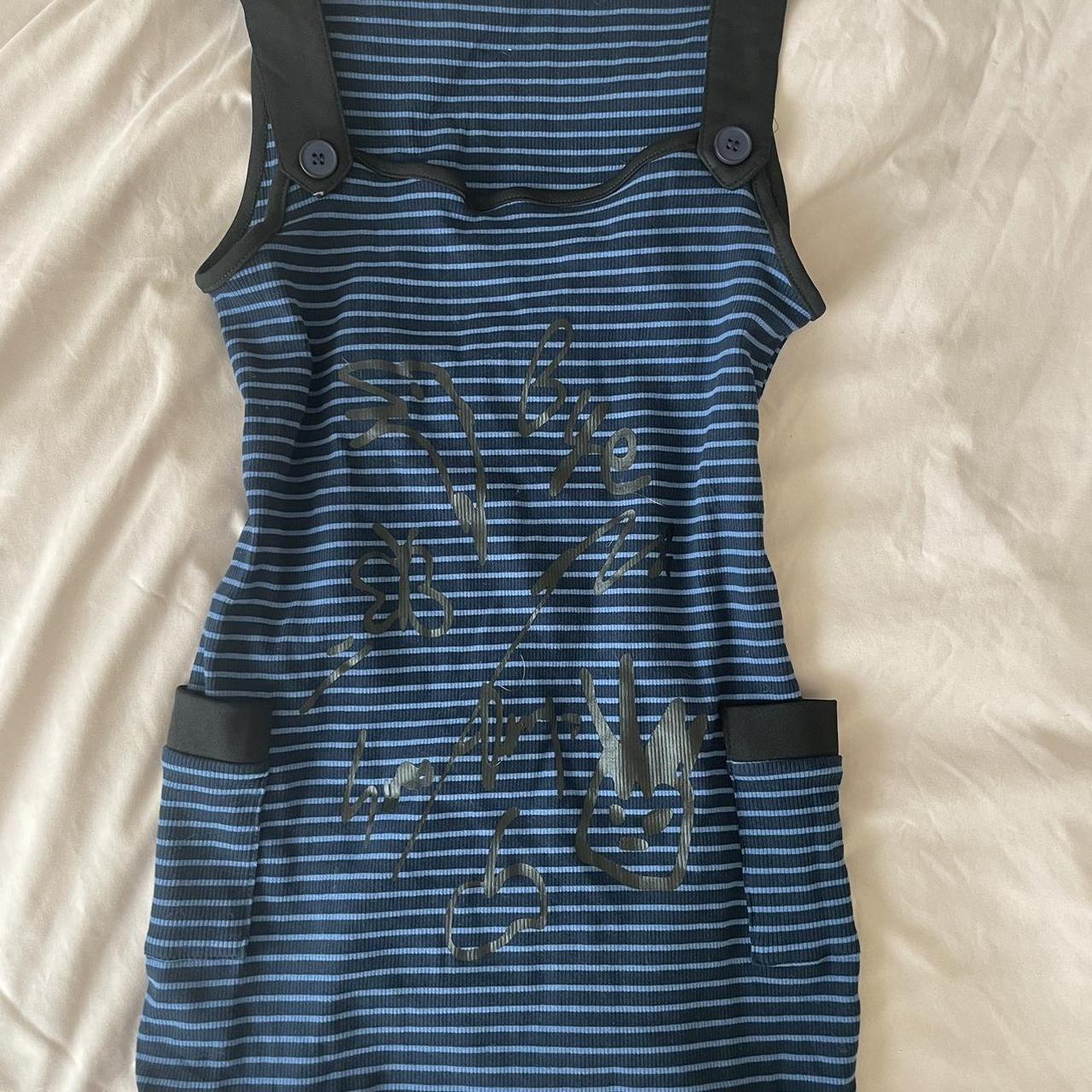 y2k striped graphic tank top #y2k #gyaru #yabi... | Depop