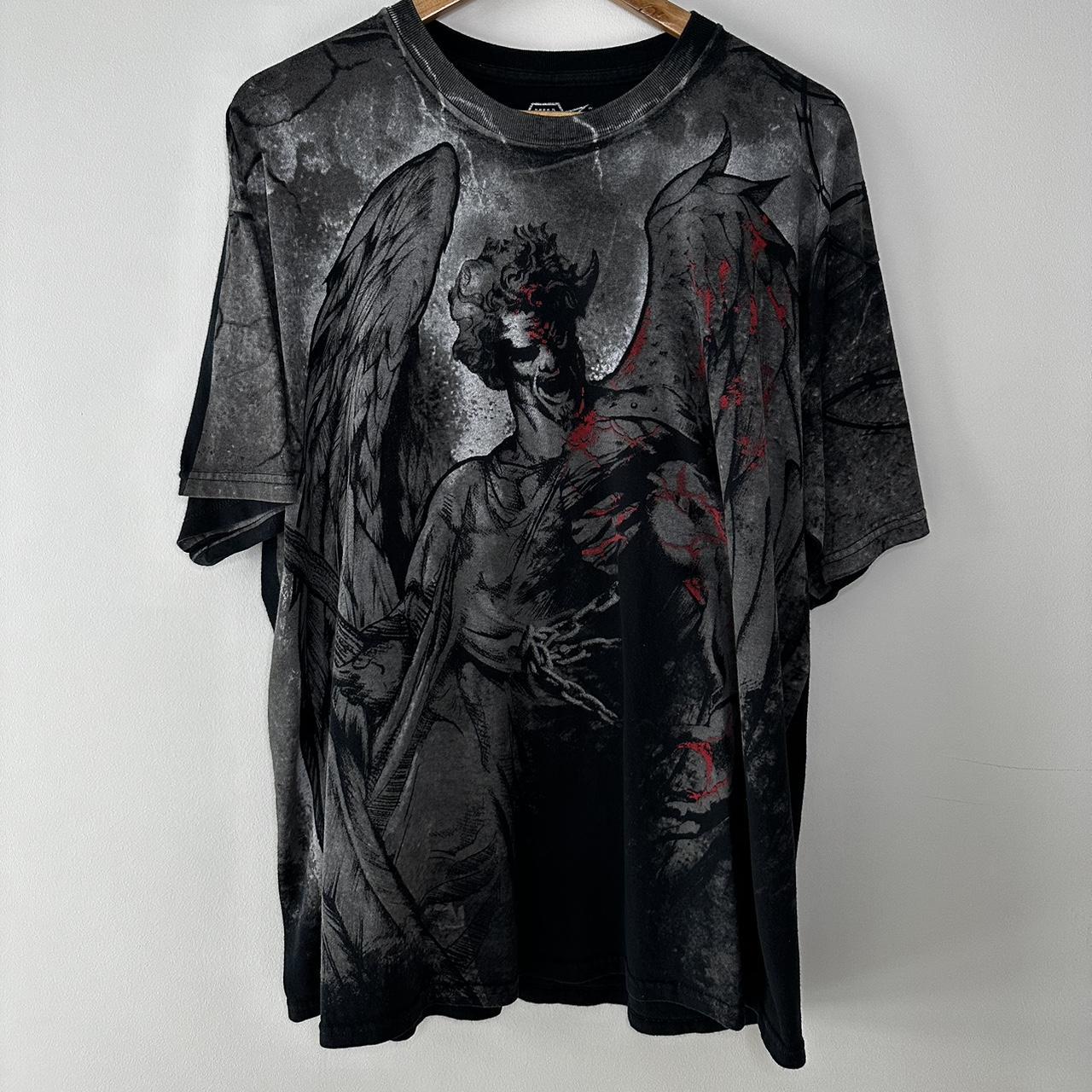 MMA Elite Tee SPECS: Black/Grey/Red Angel MMA... - Depop