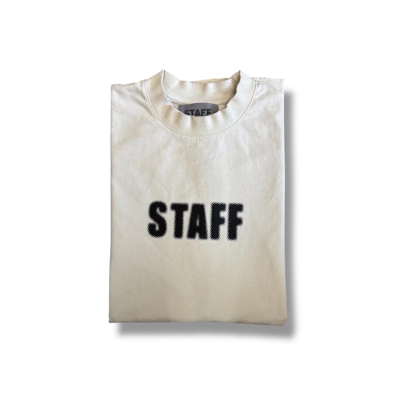 Staff workforce body disposal white tee size large.... | Depop