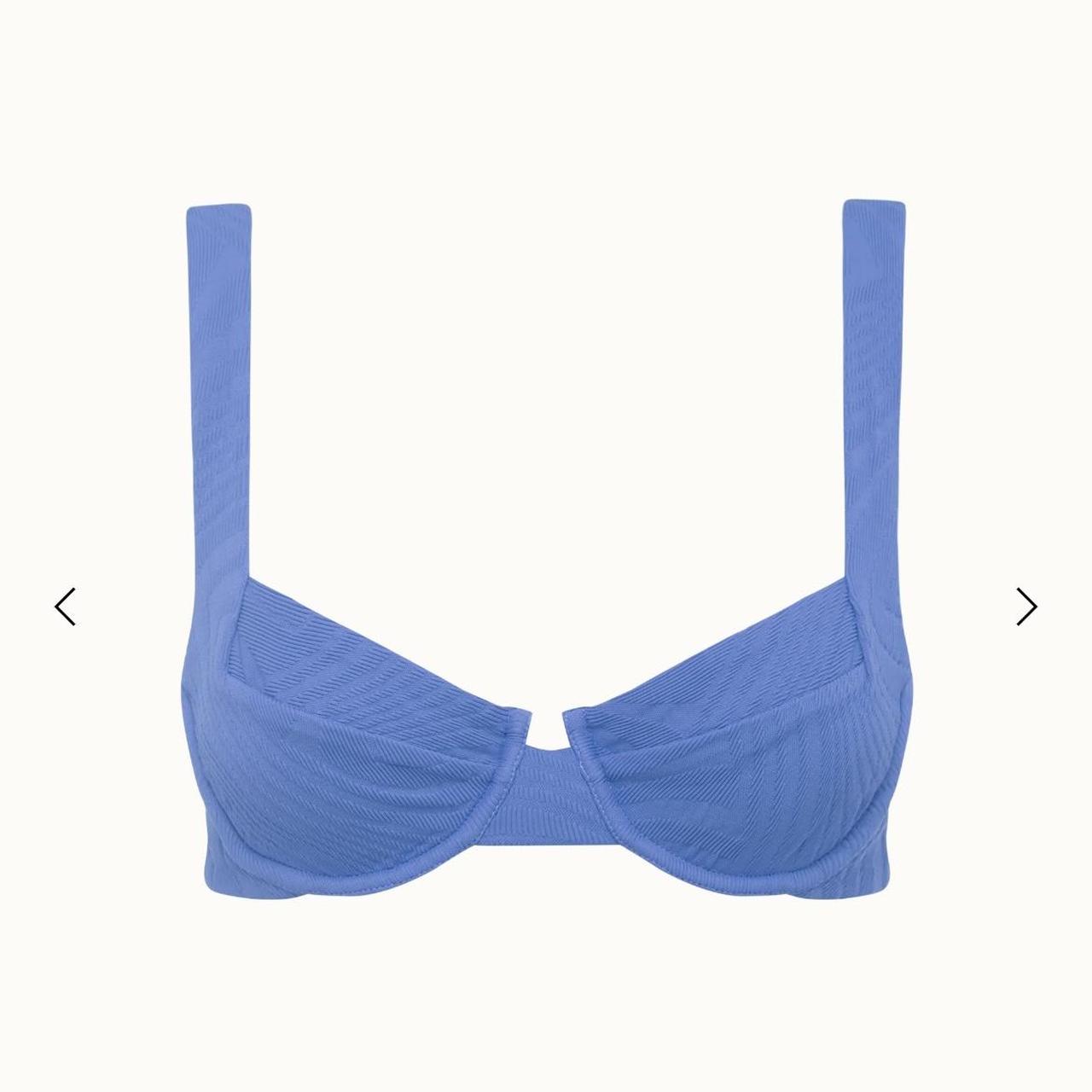 Fella Swim Casanova Top in Sea Blue (size 10DD).... - Depop