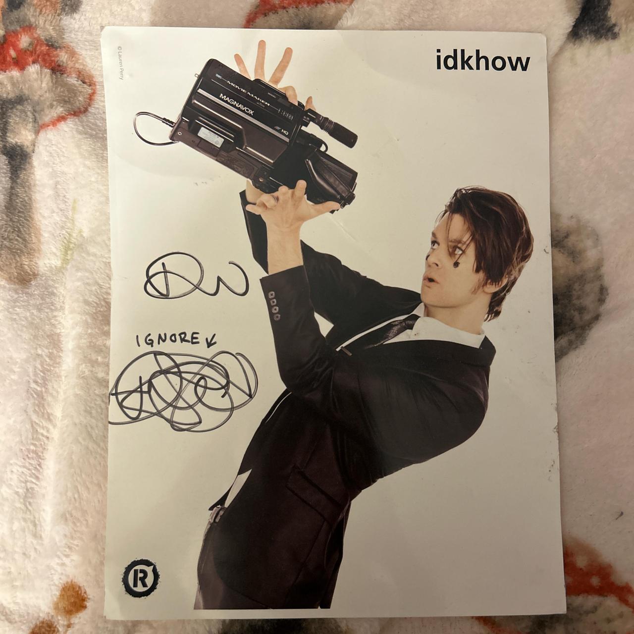 dallon weekes authentic signed idkhow poster!... | Depop