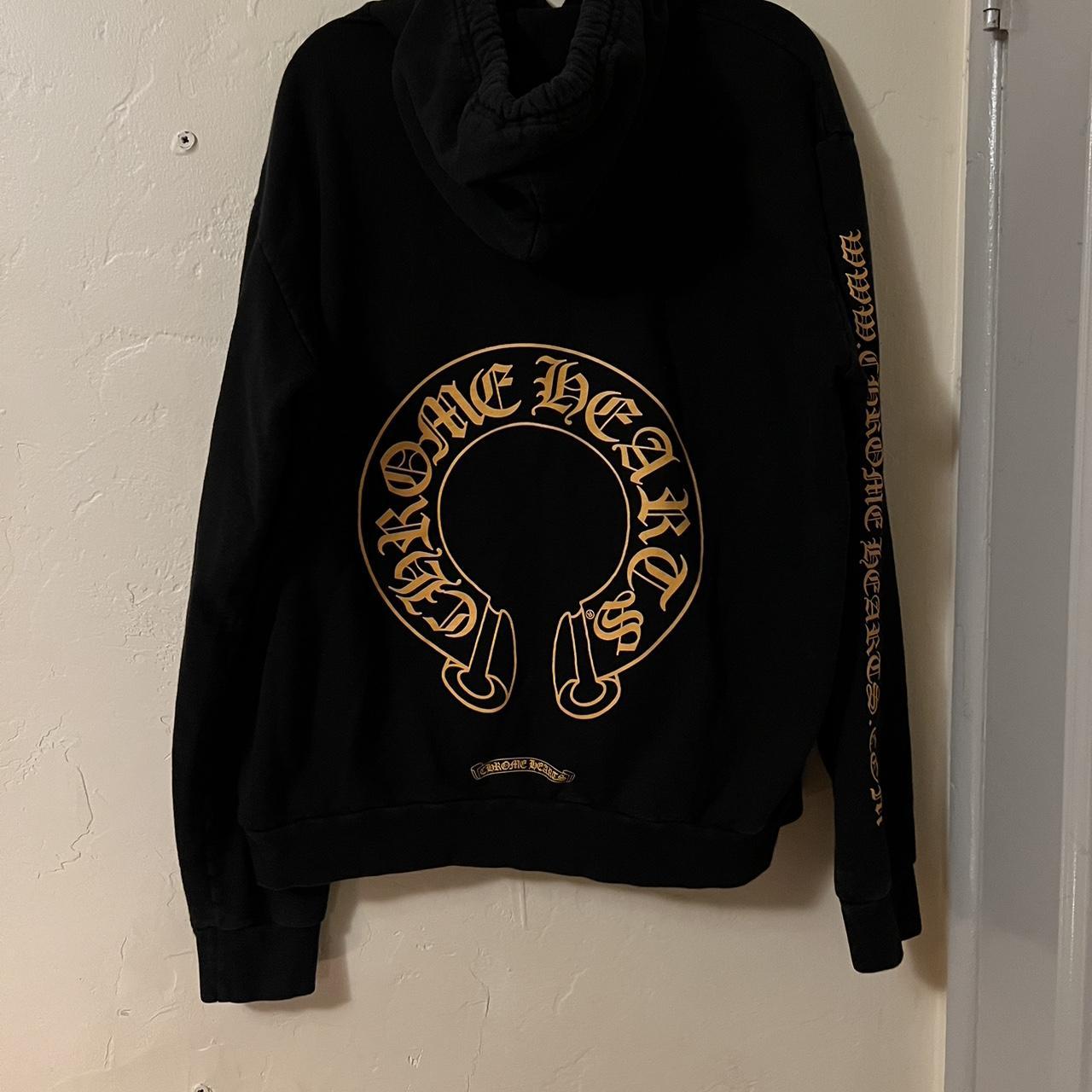 Chrome hearts size large hoodie Great condition!... - Depop