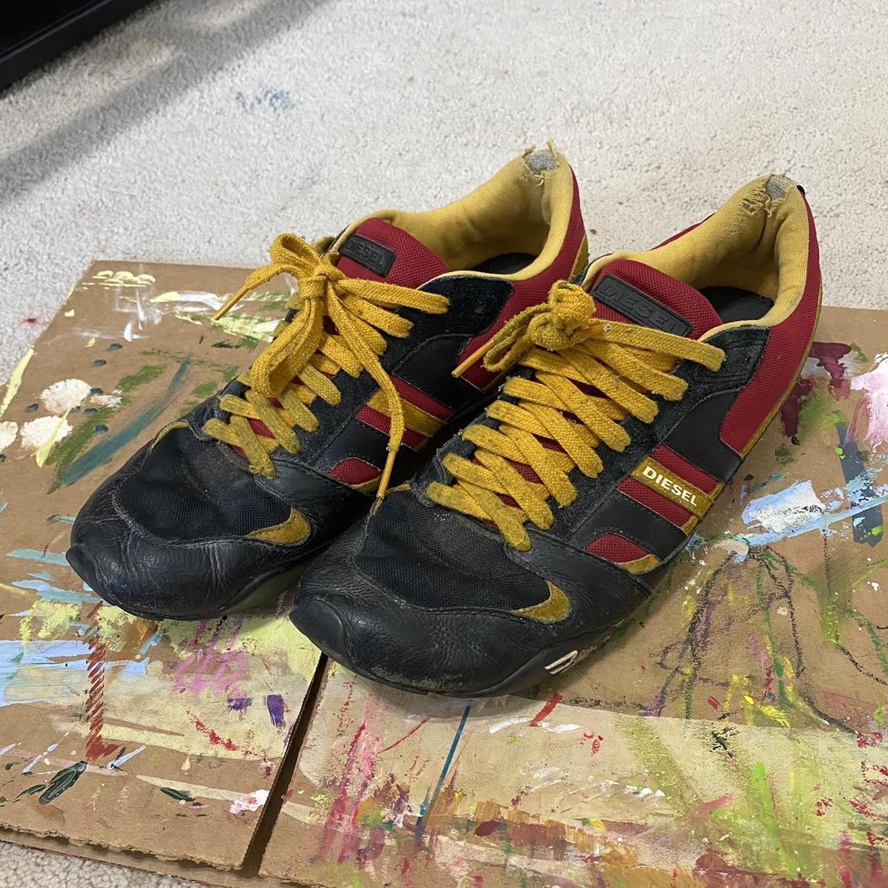 90s men’s diesel tennis shoes men’s 11 - Depop