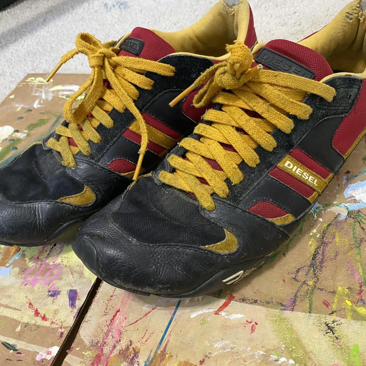 90s men’s diesel tennis shoes men’s 11 - Depop