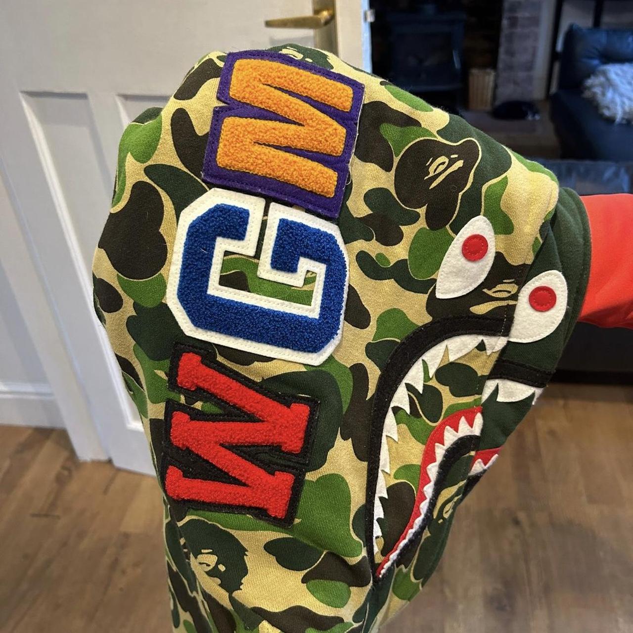 2022 Bape ABC Camo Shark Full Zip Hoodie... - Depop