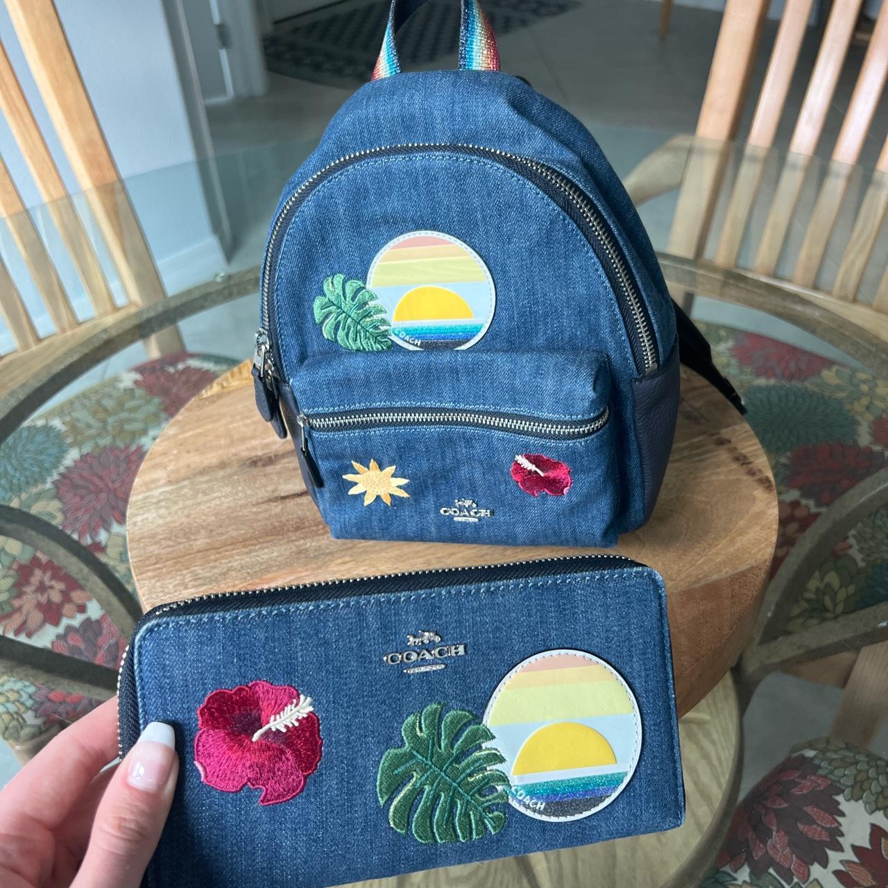 Coach mini backpack/wallet (selling separately!!... - Depop