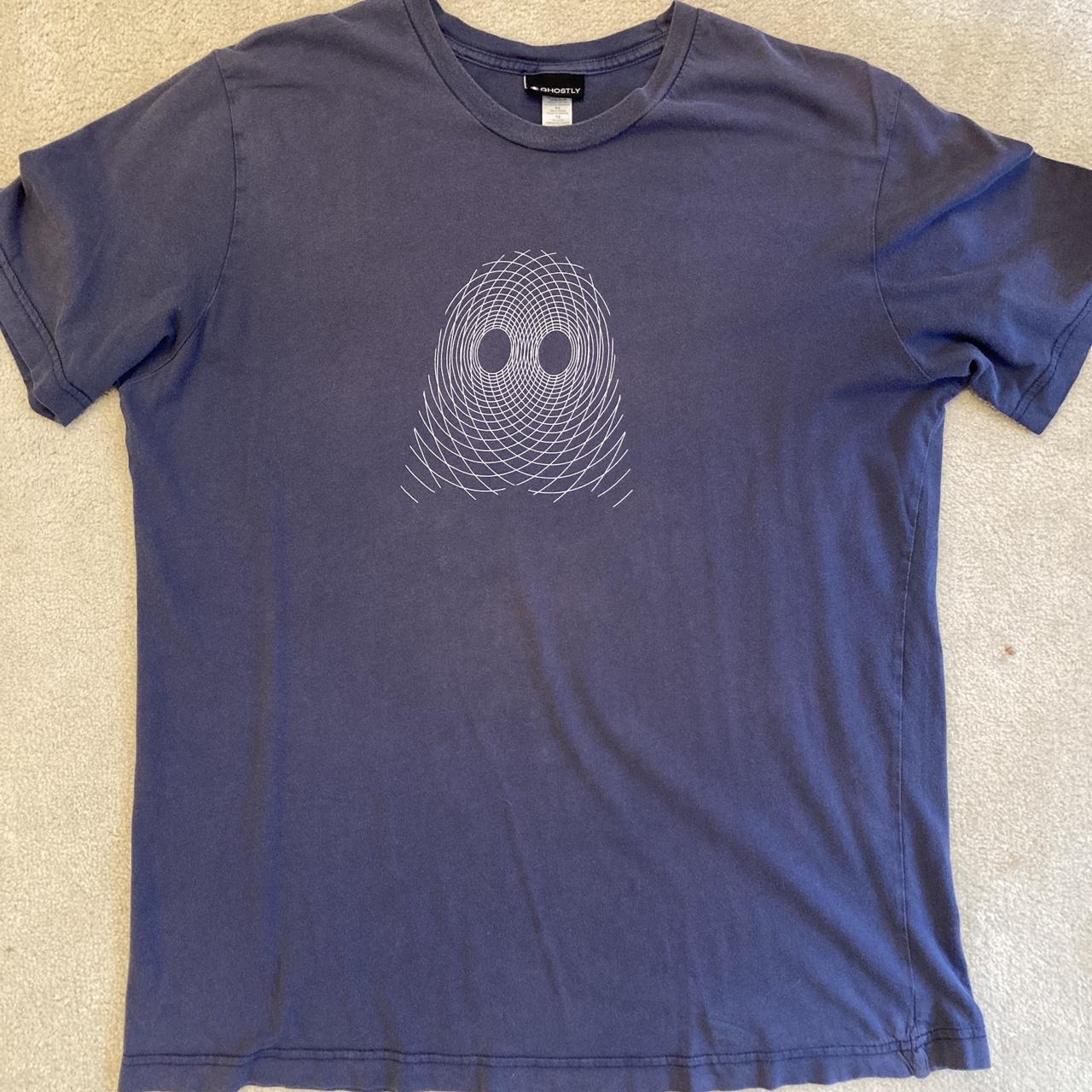 Ghostly International Record Label Ghost T-Shirt in... - Depop
