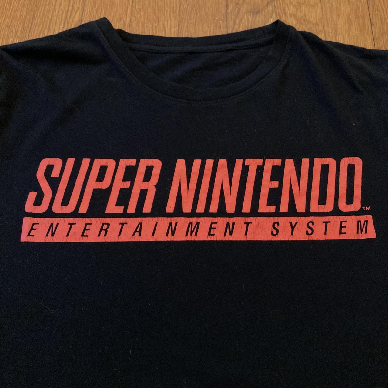 Nintendo Men's Black and Red T-shirt | Depop