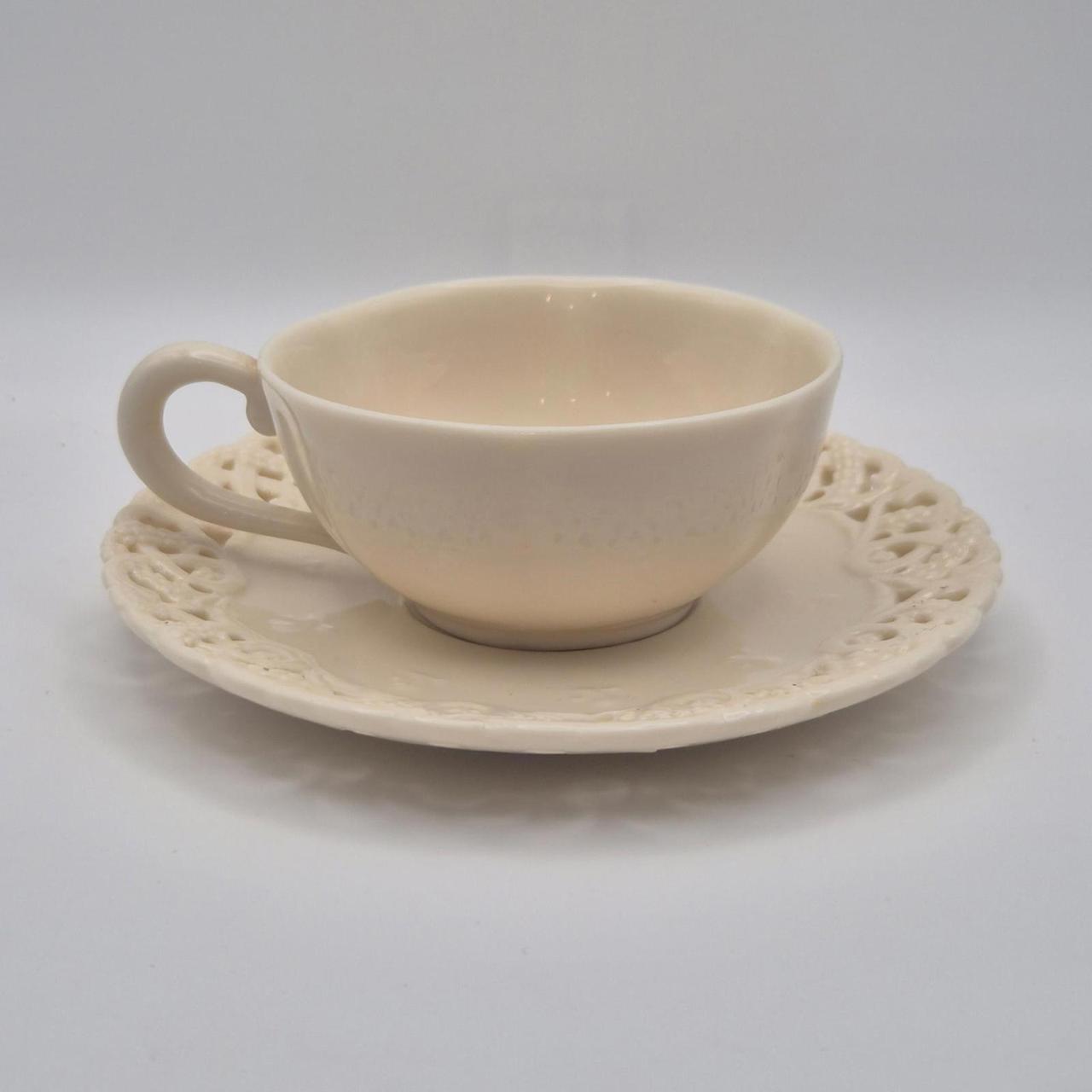 Vintage Regal Elegant Cream Tea Cup and Saucer... | Depop
