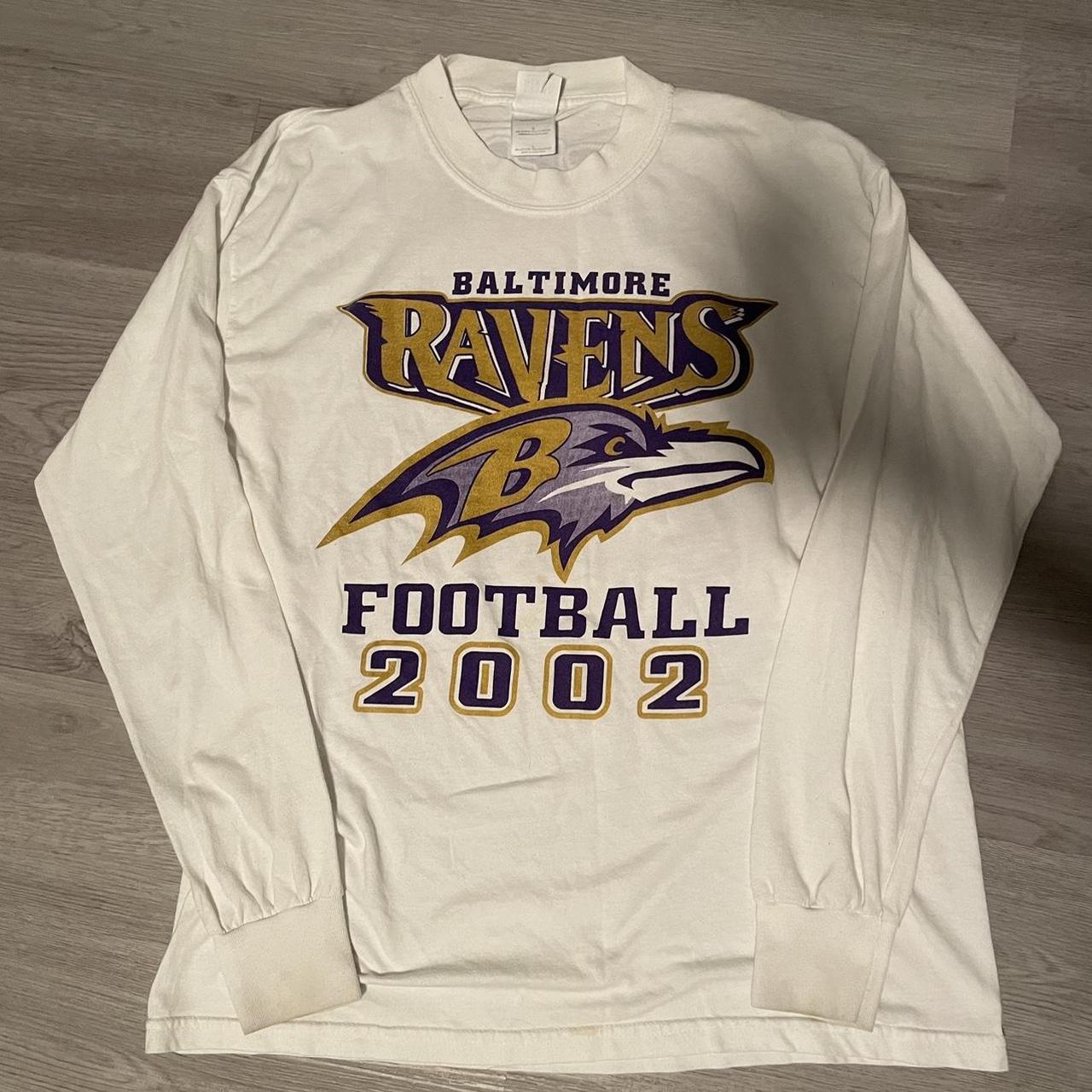Vintage 2002 Ravens Long sleeve Has sick graphic on... - Depop