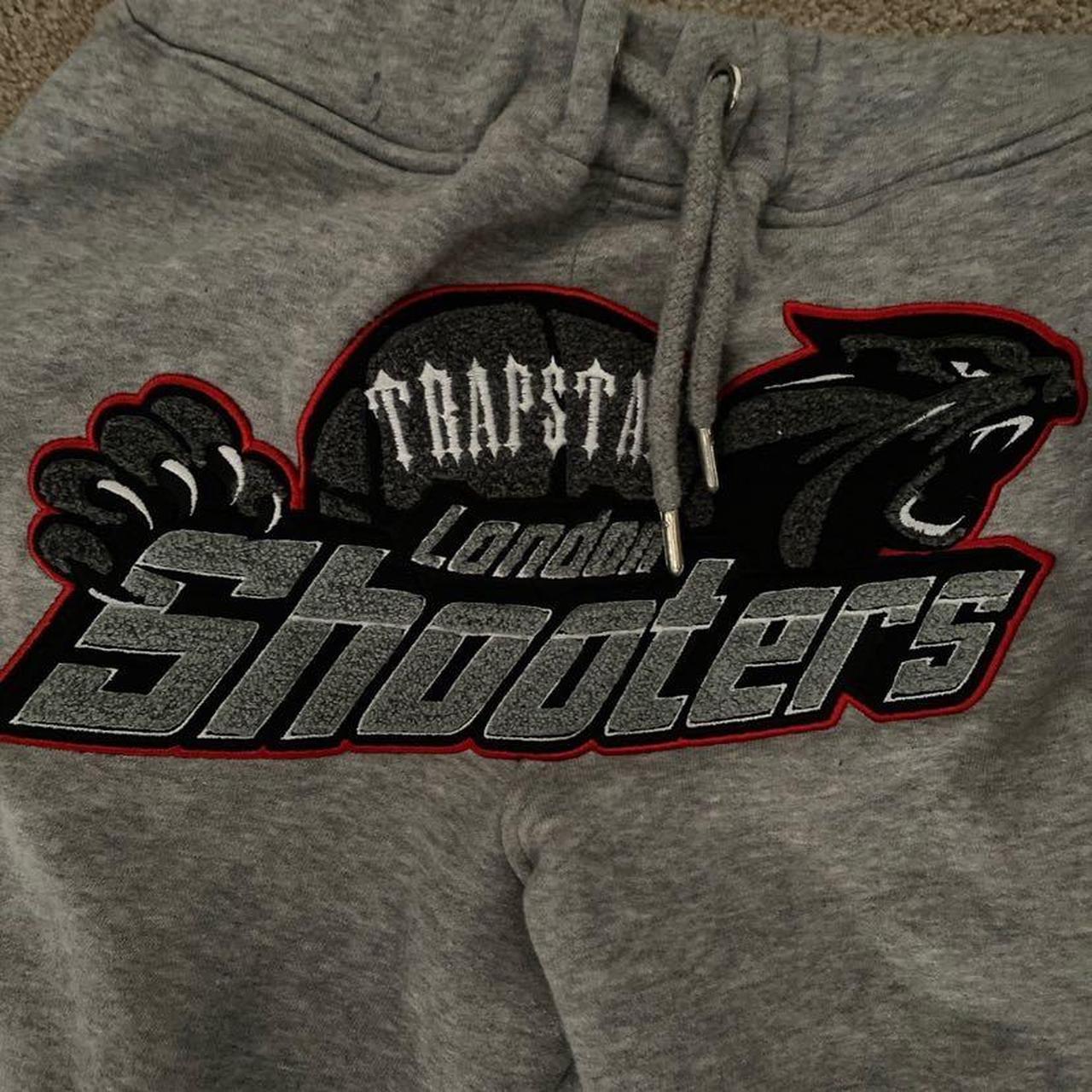 Trapstar shooters red and grey shorts #trapstarldn... - Depop