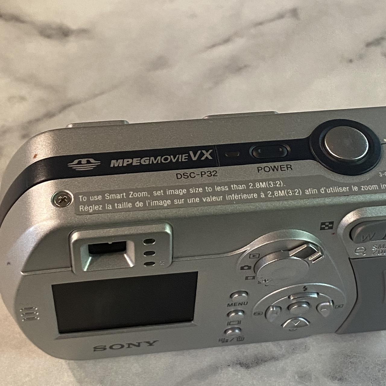 sony dsc p32 silver digital camera for parts or... | Depop
