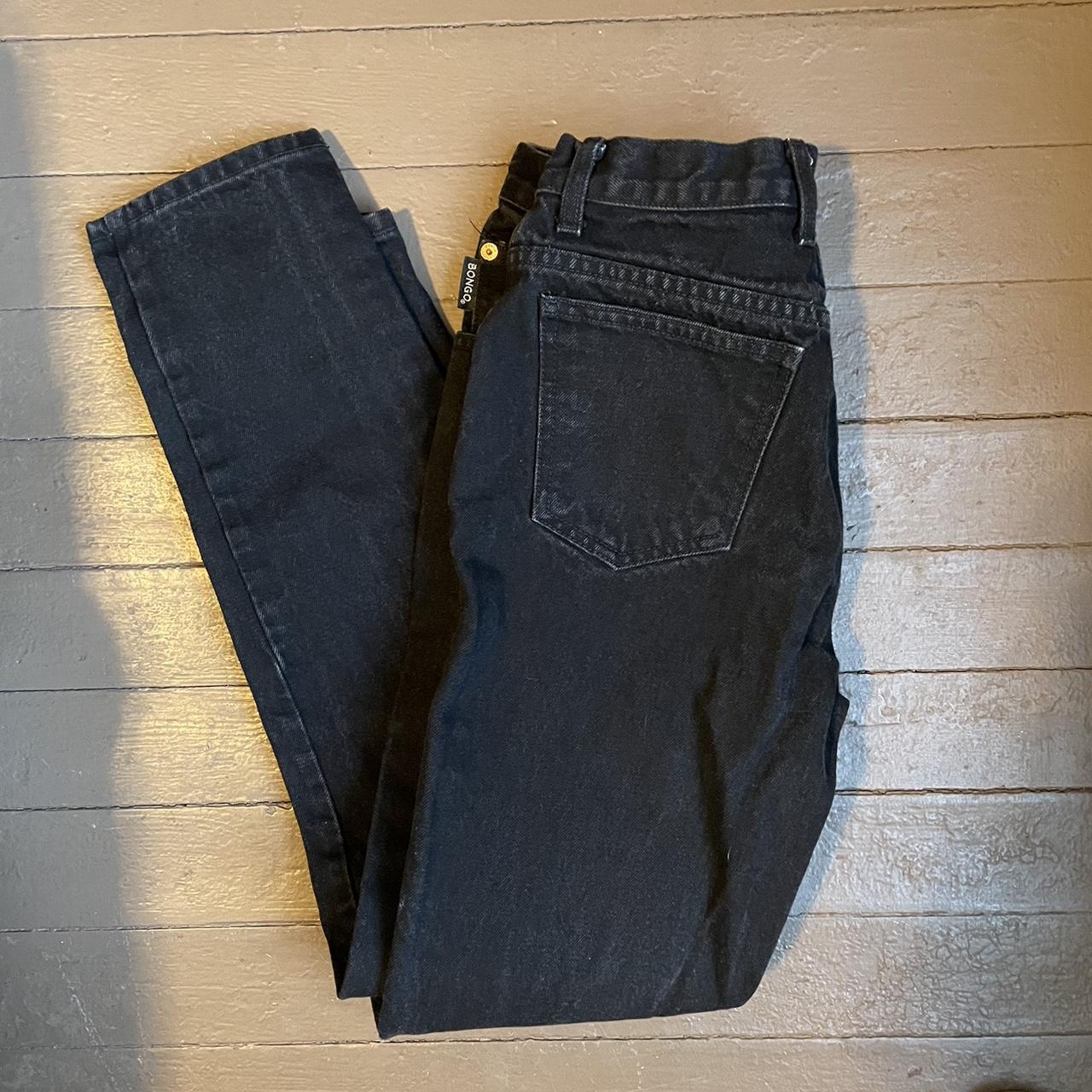 BLACK BONGO JEANS in good condition, straight leg... - Depop
