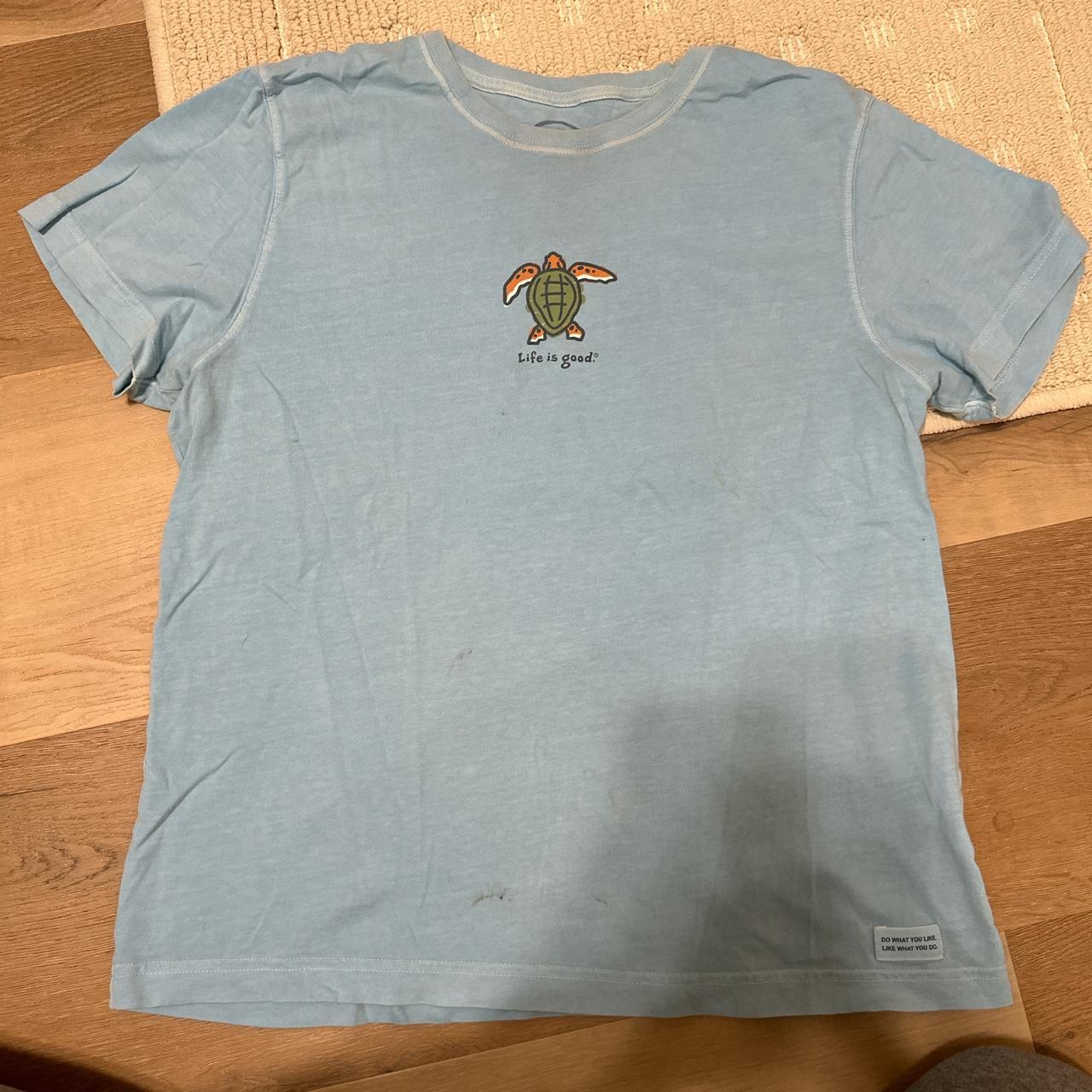 Life is Good shirt. Few stains - Depop
