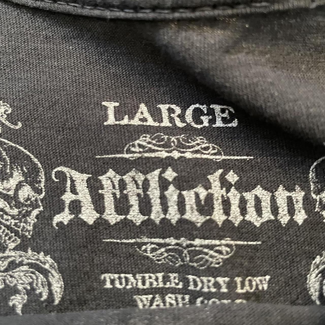 Affliction angel tee shirt size large very kewl... - Depop