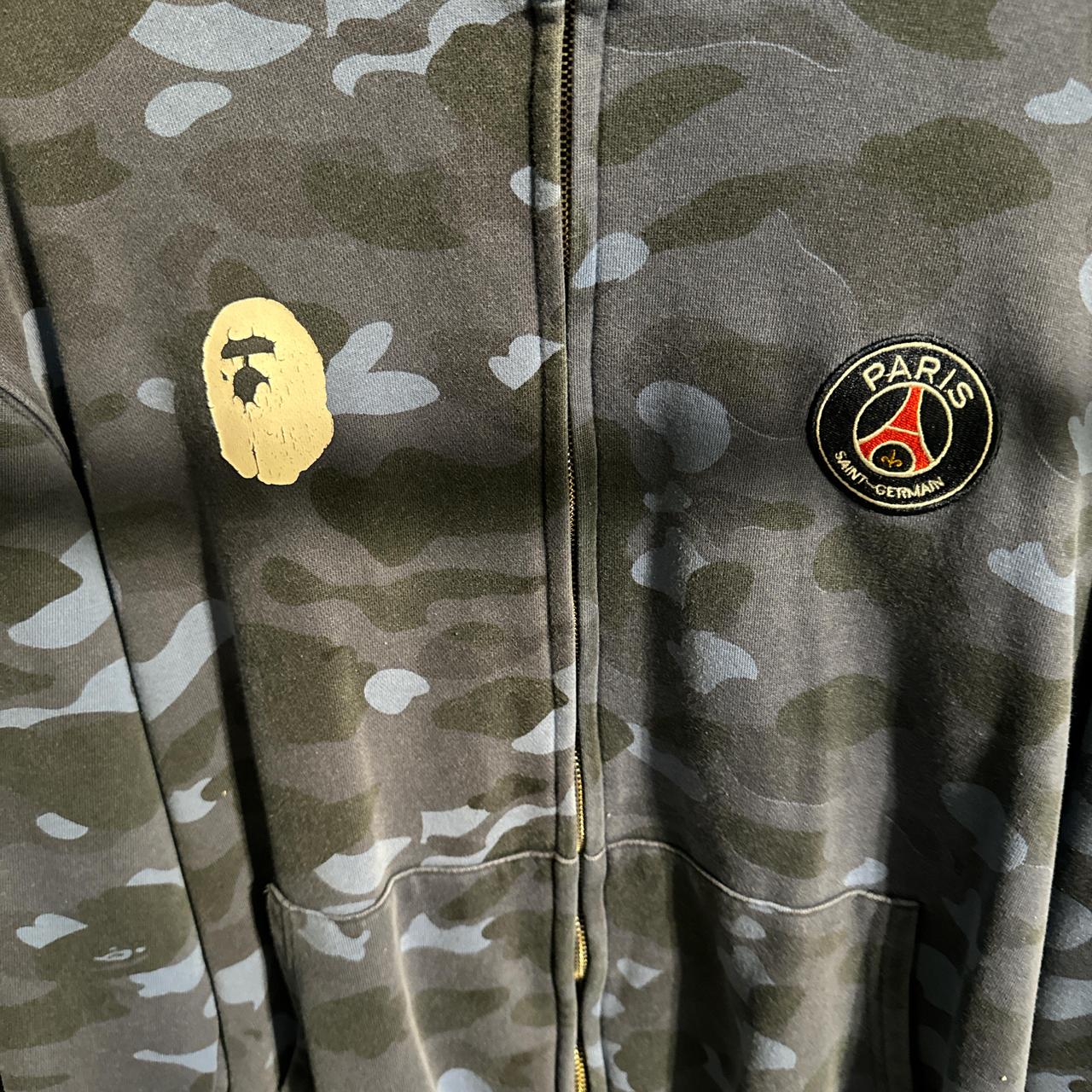 Bape x PSG Full Zip Up Shoot offers DM BEFORE... - Depop