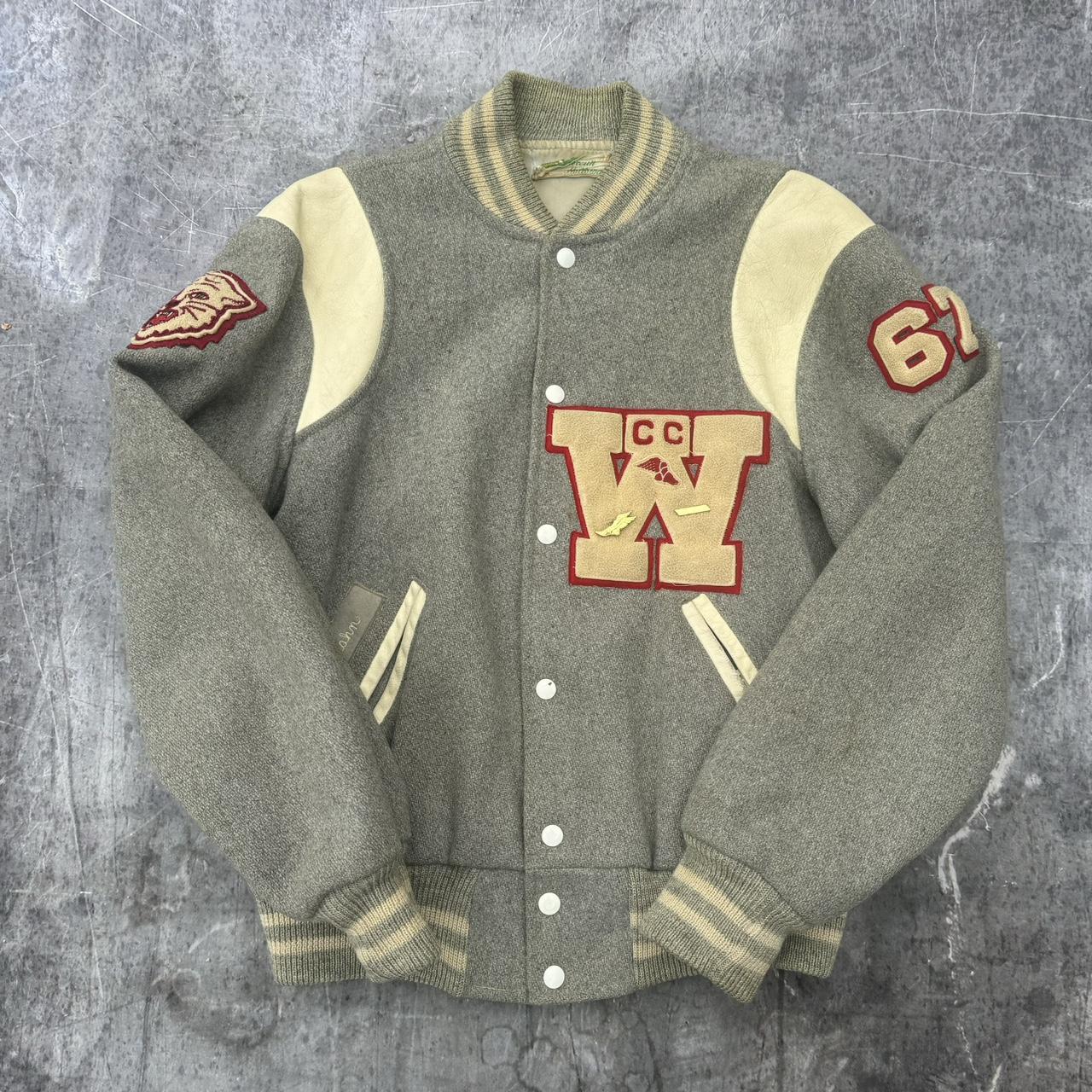 1967 “W” varsity jacket tagged size 40/M no... - Depop