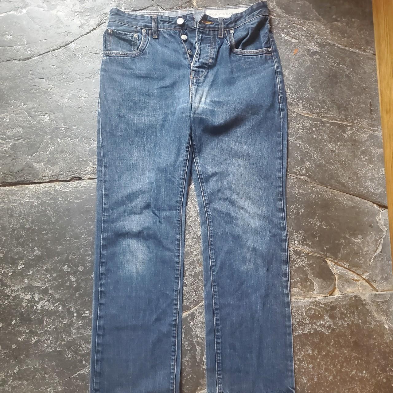 John Rocha Women's Navy Jeans | Depop