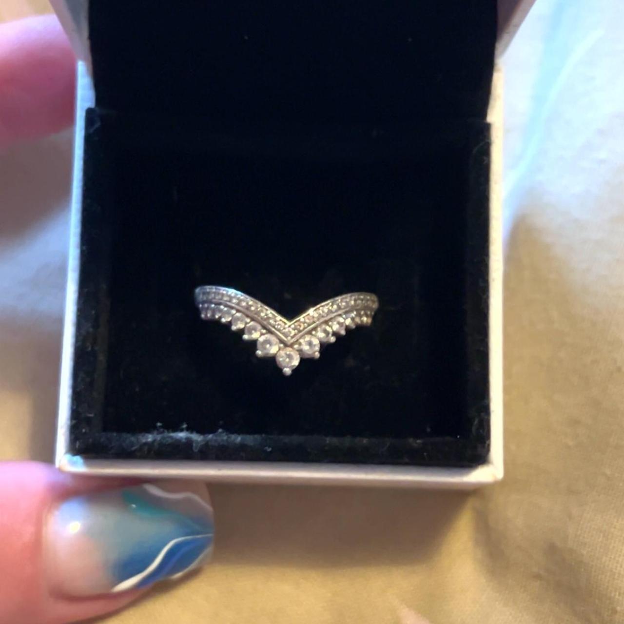 Pandora wishbone ring still available to buy online... | Depop