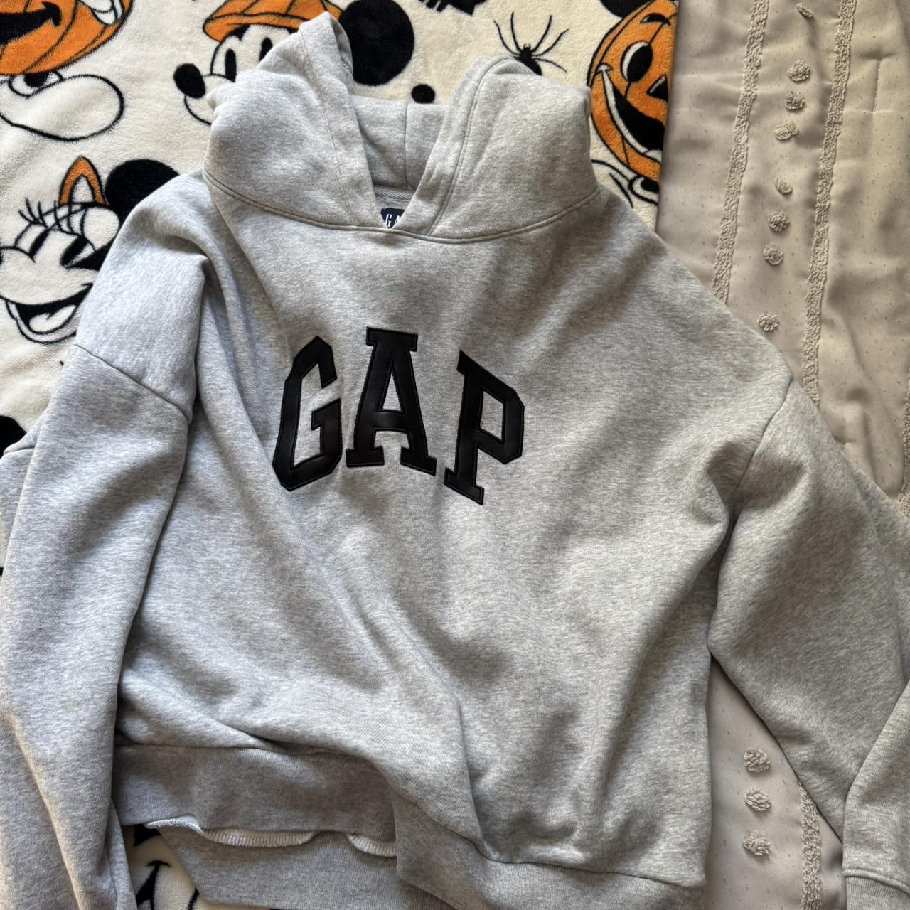 Grey Gap hoodie with a relaxed fit. never worn,... - Depop