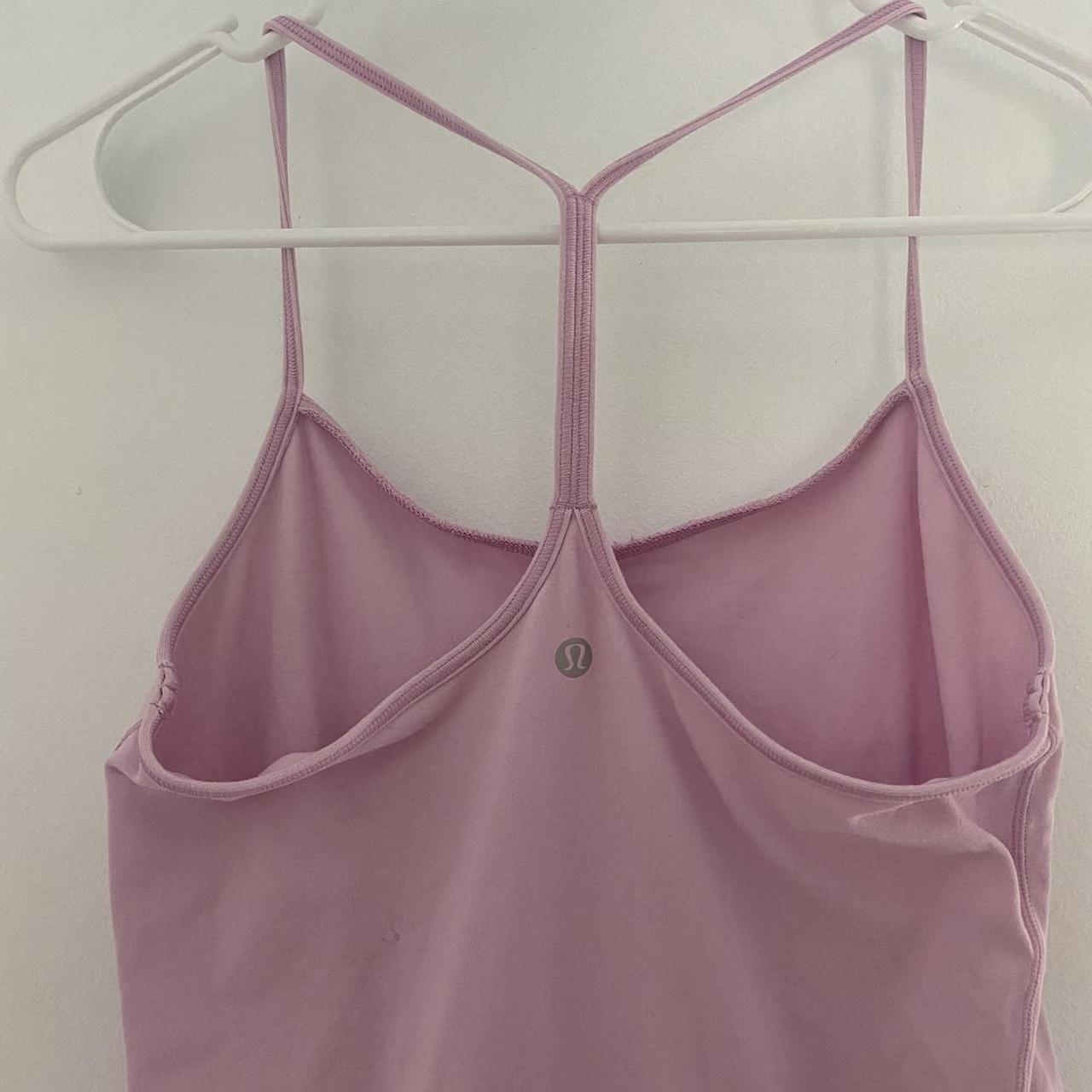 lululemon pink tank top size... - Depop