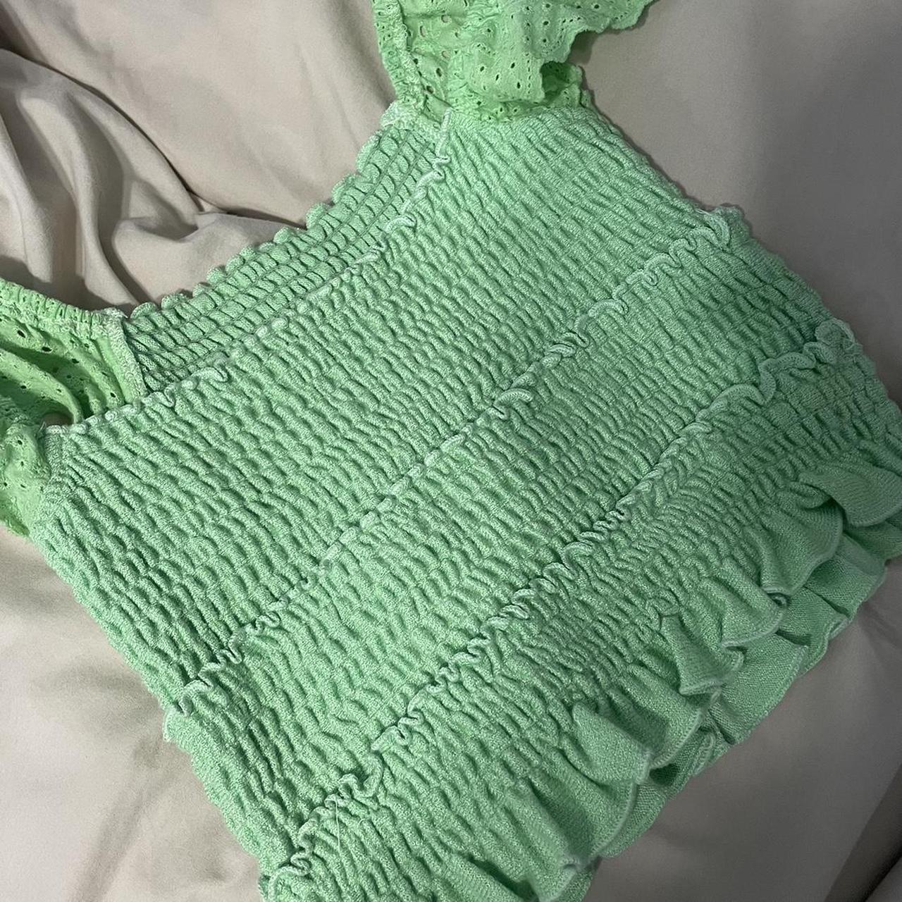 Neon Green American Threads Top Super cute bright... - Depop