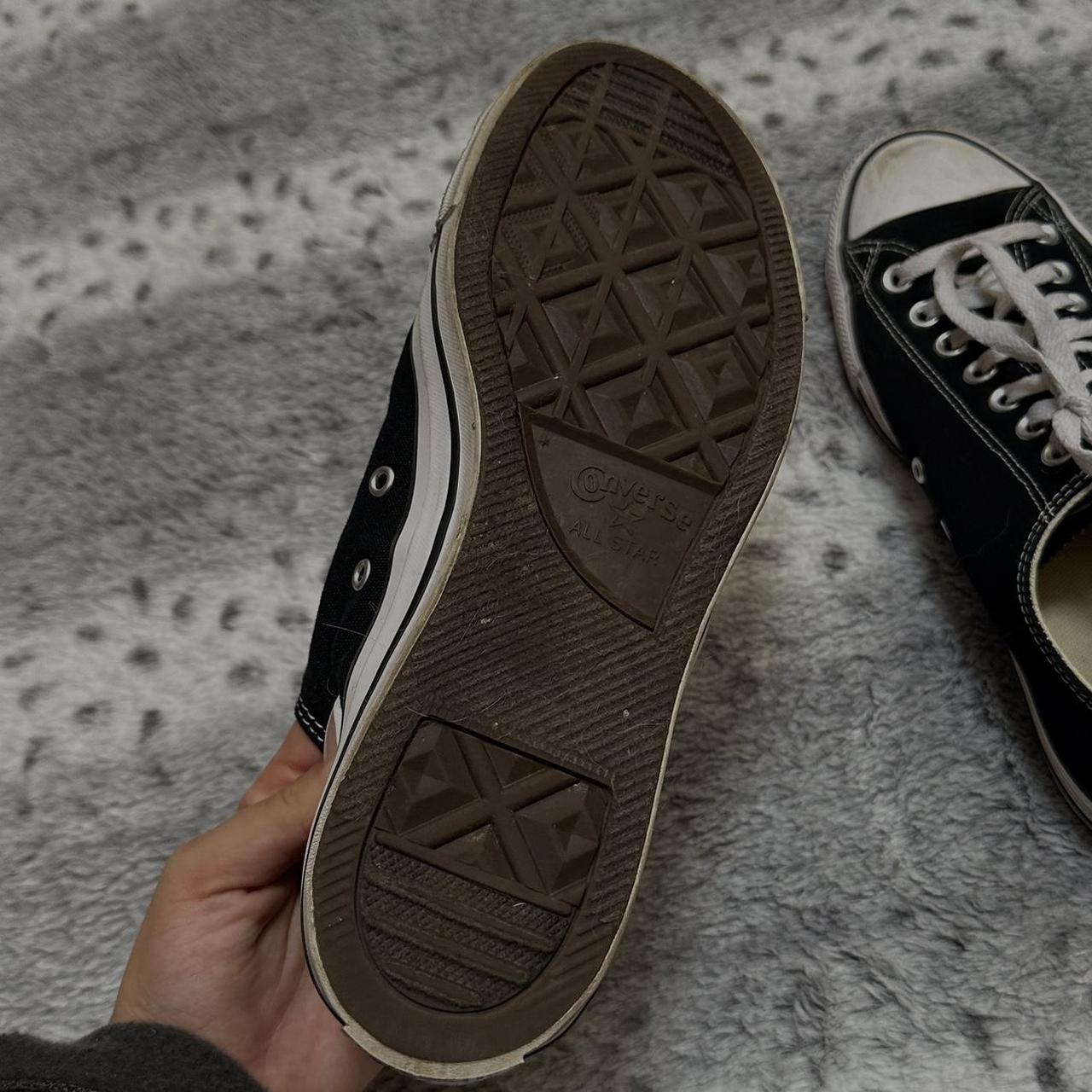 Converse black low tops Size 9.5 (men’s) - Depop