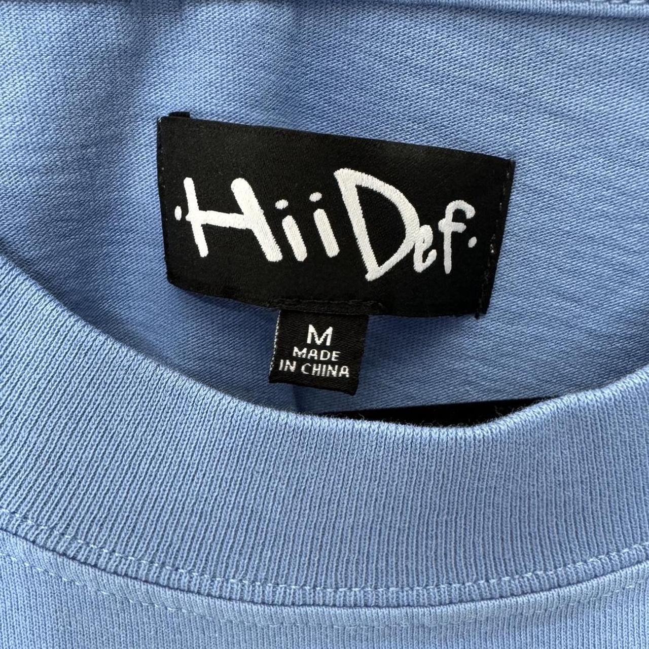 HiiDef Blue Barcode Puff Print T-Shirt ‼️TRADING‼️... - Depop