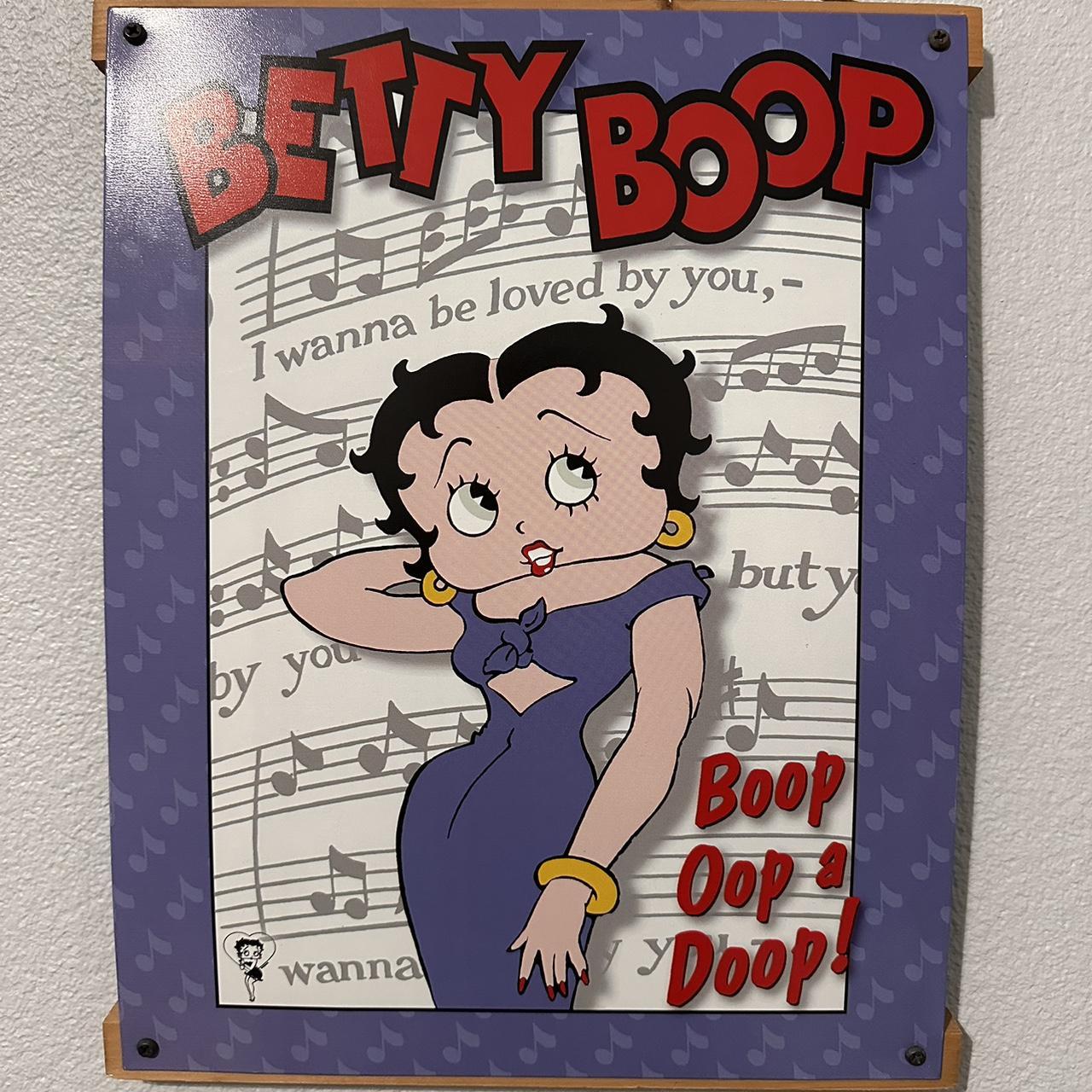 cute vintage betty boop sign room decor hanging wall... - Depop