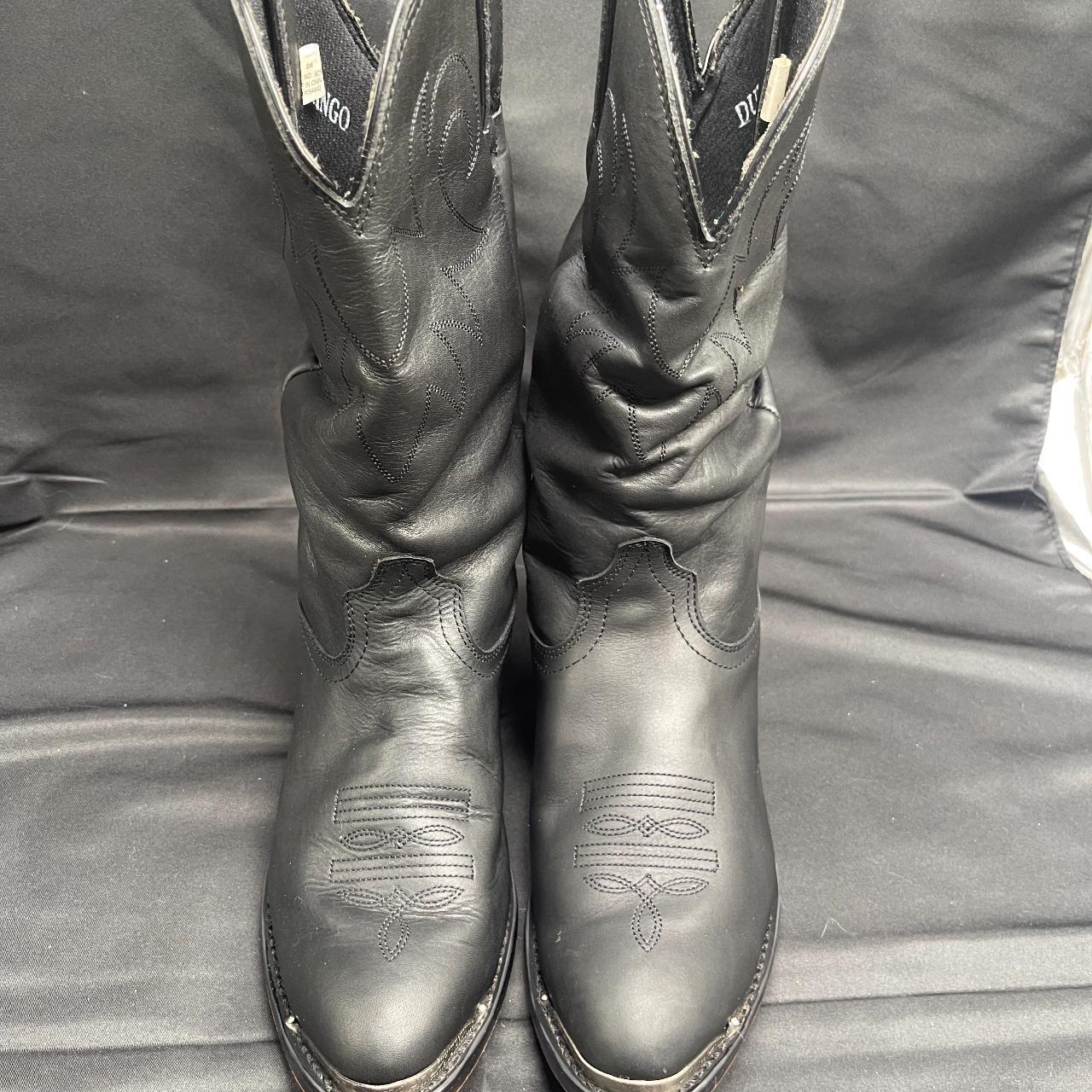 Vintage Women's Durango Style RD540 Black Leather... - Depop
