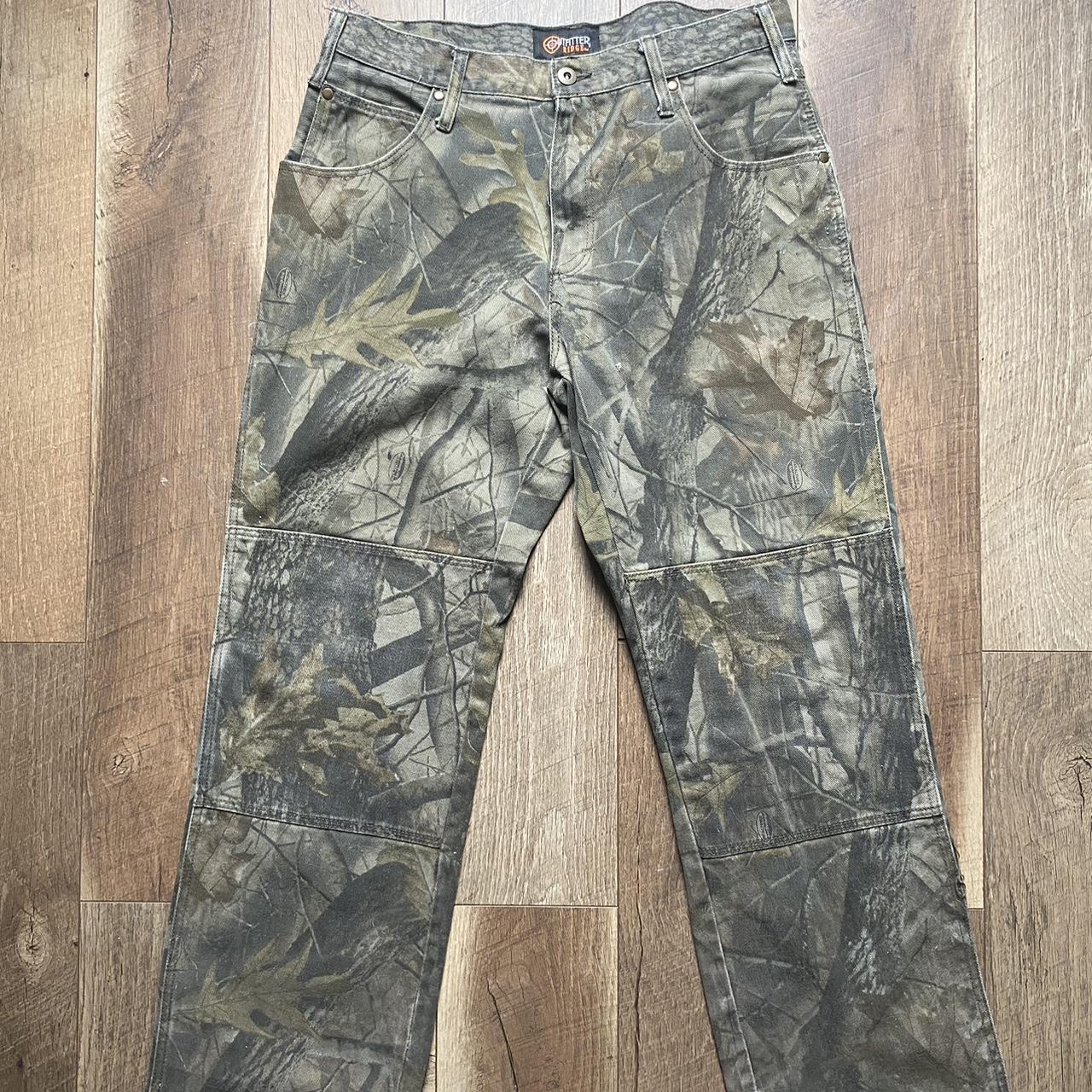 Vintage double knee real tree camo pants, really... - Depop