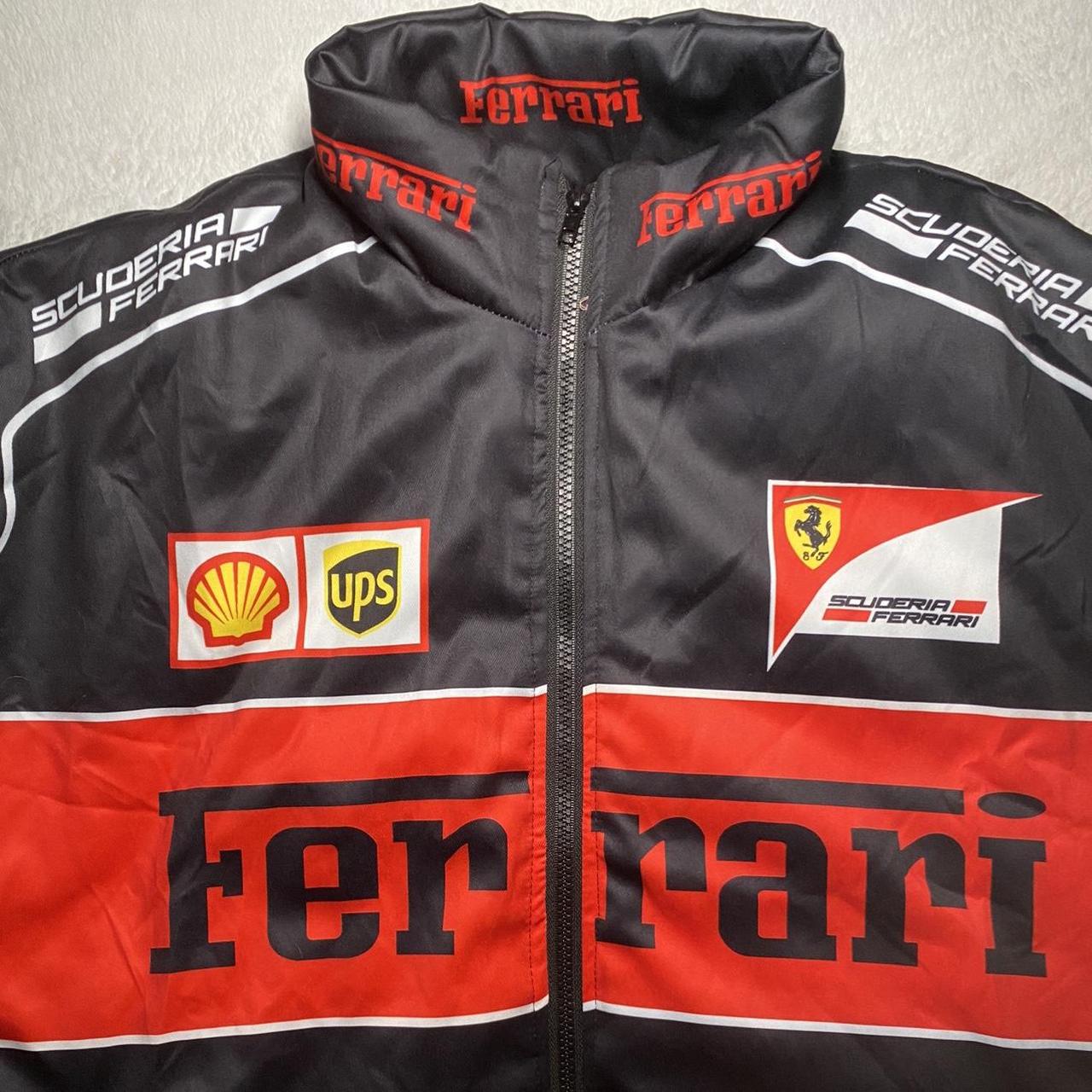 Ferrari formula 1 aop puffer jacket - Depop