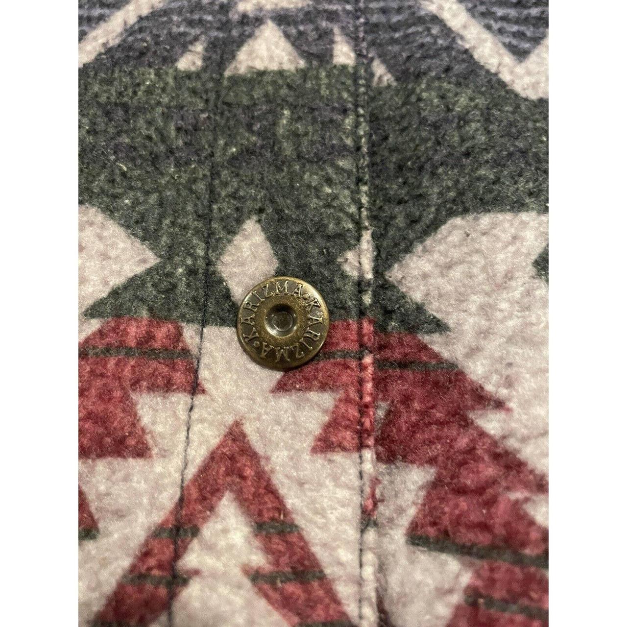 Vintage Aztec Reversible Windbreaker Jacket Hooded... - Depop