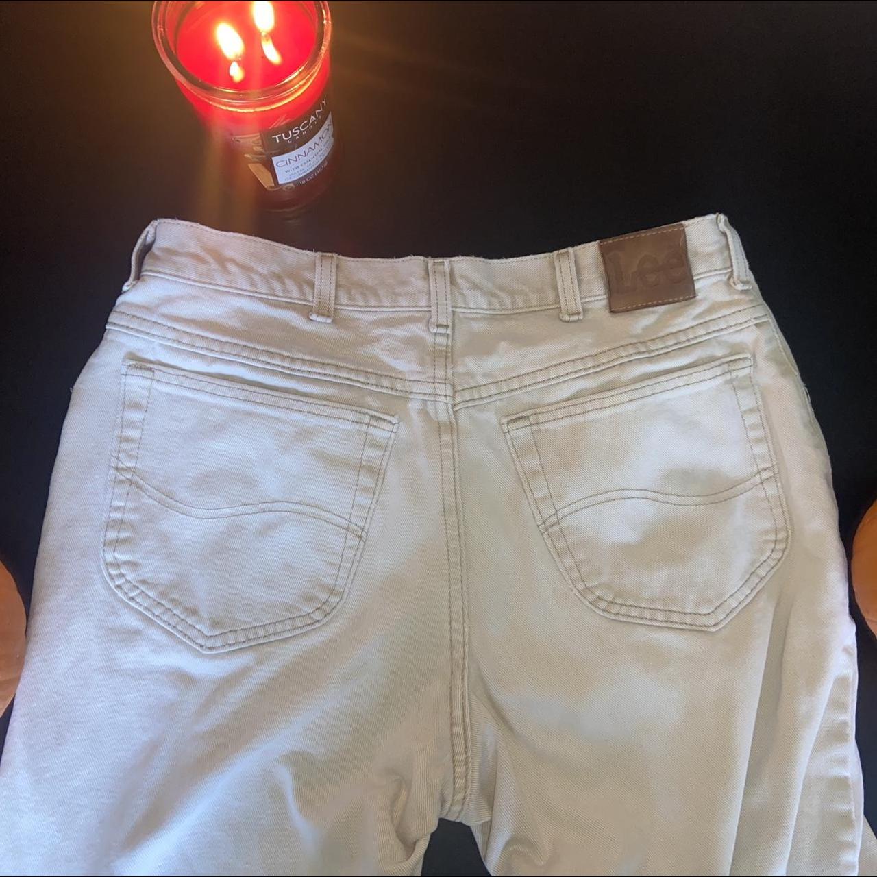 Crem colored jeans for men. Size M could fit for L.... - Depop