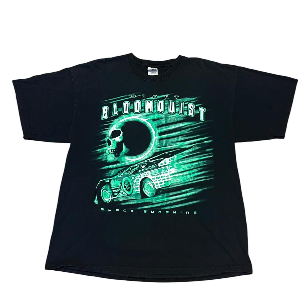 crazy y2k Scott bloomquist black sunshine skull... - Depop