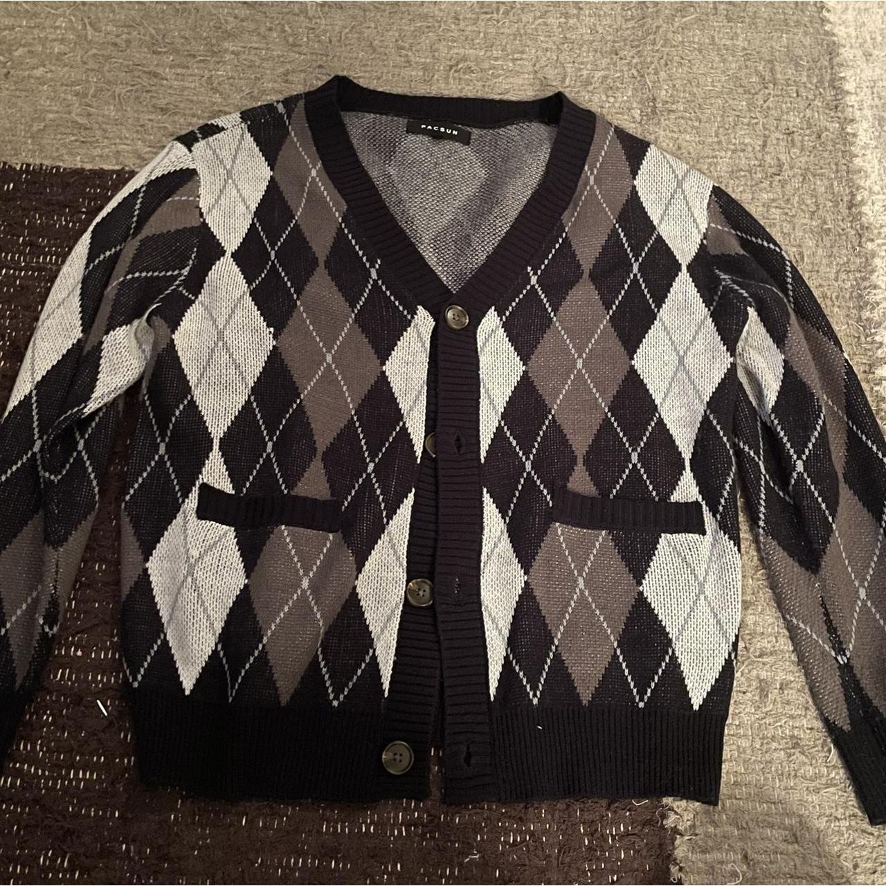 Pacsun Blue Cardigan Size M - Depop