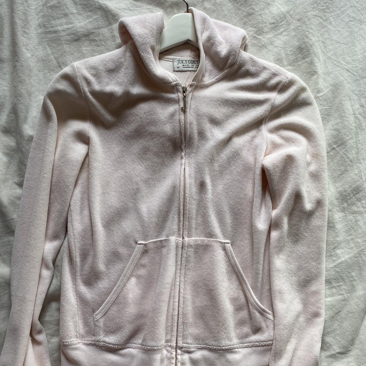 Light Pink Velour Juicy Couture Jacket Super cute -... - Depop