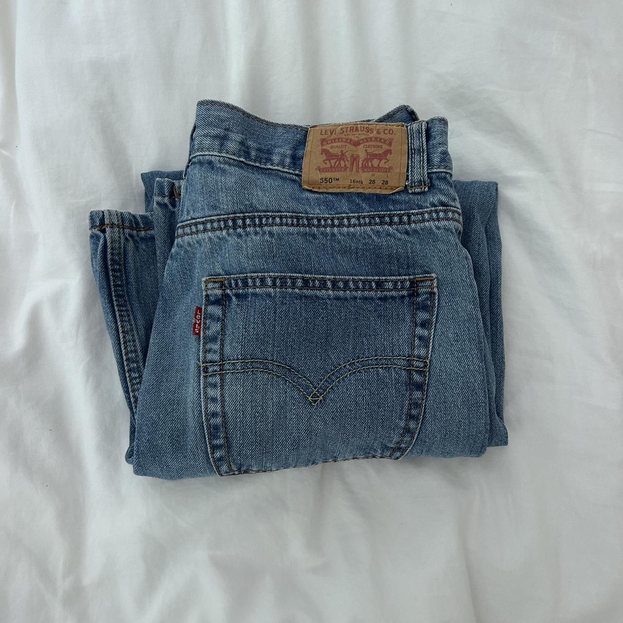 Levi 550 Relaxed 28x28 Perfectly worn in with no... | Depop