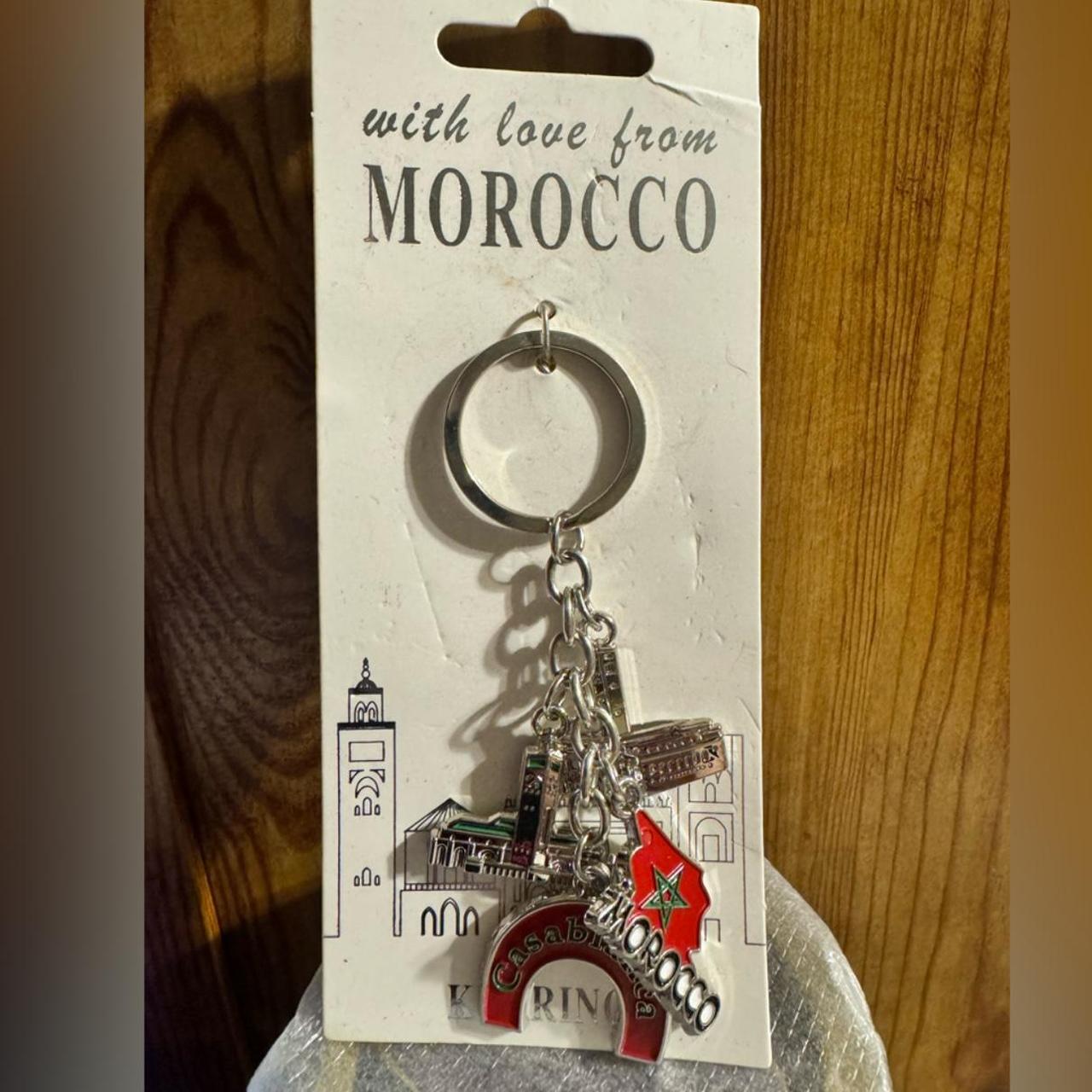 With Love From Morocco Keychain... - Depop