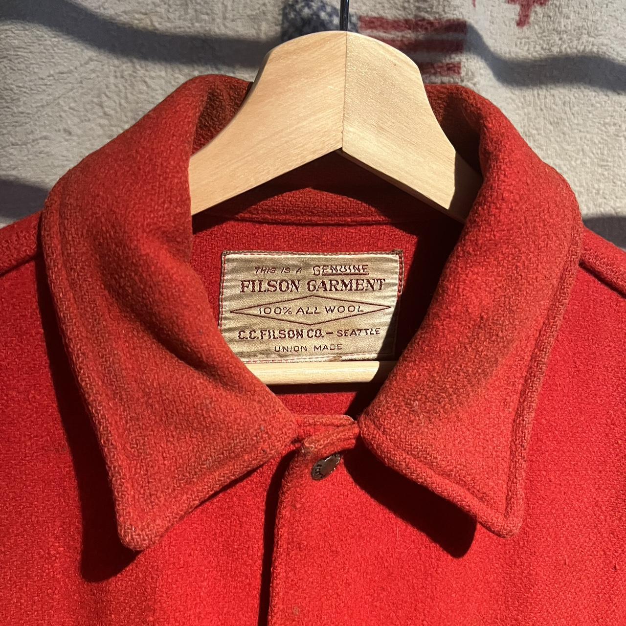 70’s Wool Filson Scarlett Cruiser Size tags is... - Depop