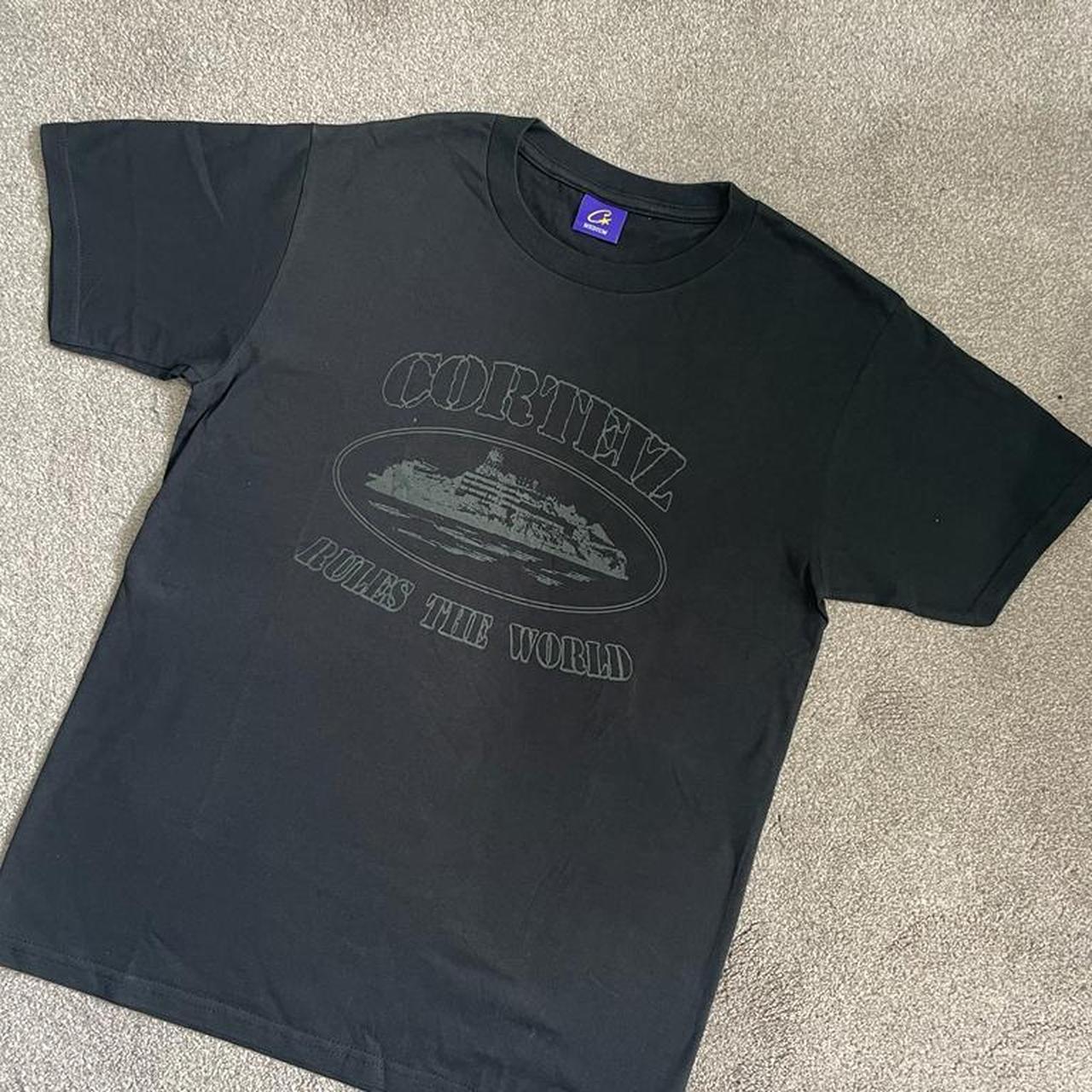 Corteiz Men's Black T-shirt | Depop