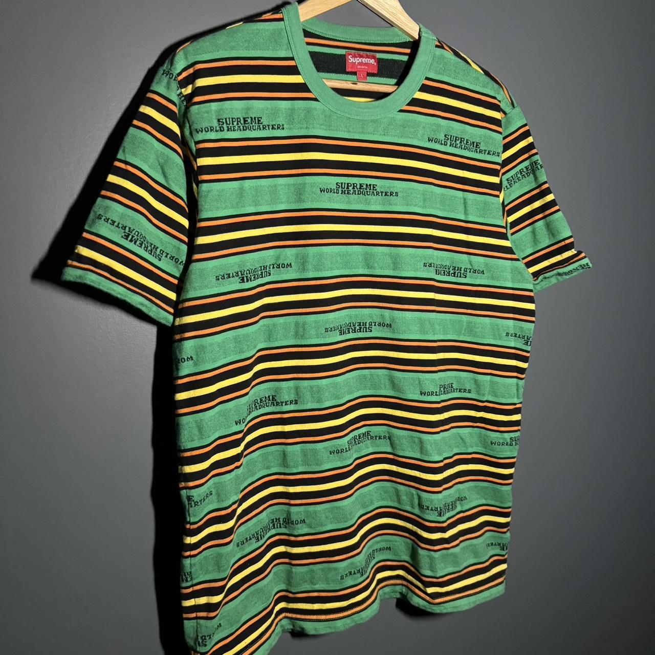 Crazy aop design Supreme tshirt! Size: L not 100%... - Depop