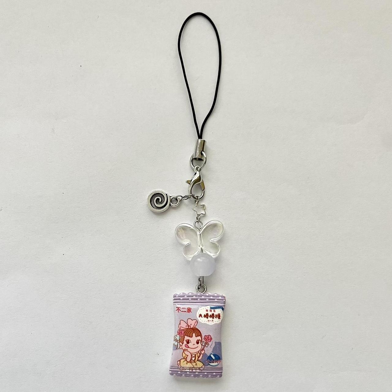 peko chan handmade phonecharm keychain - 12.6 cm... - Depop