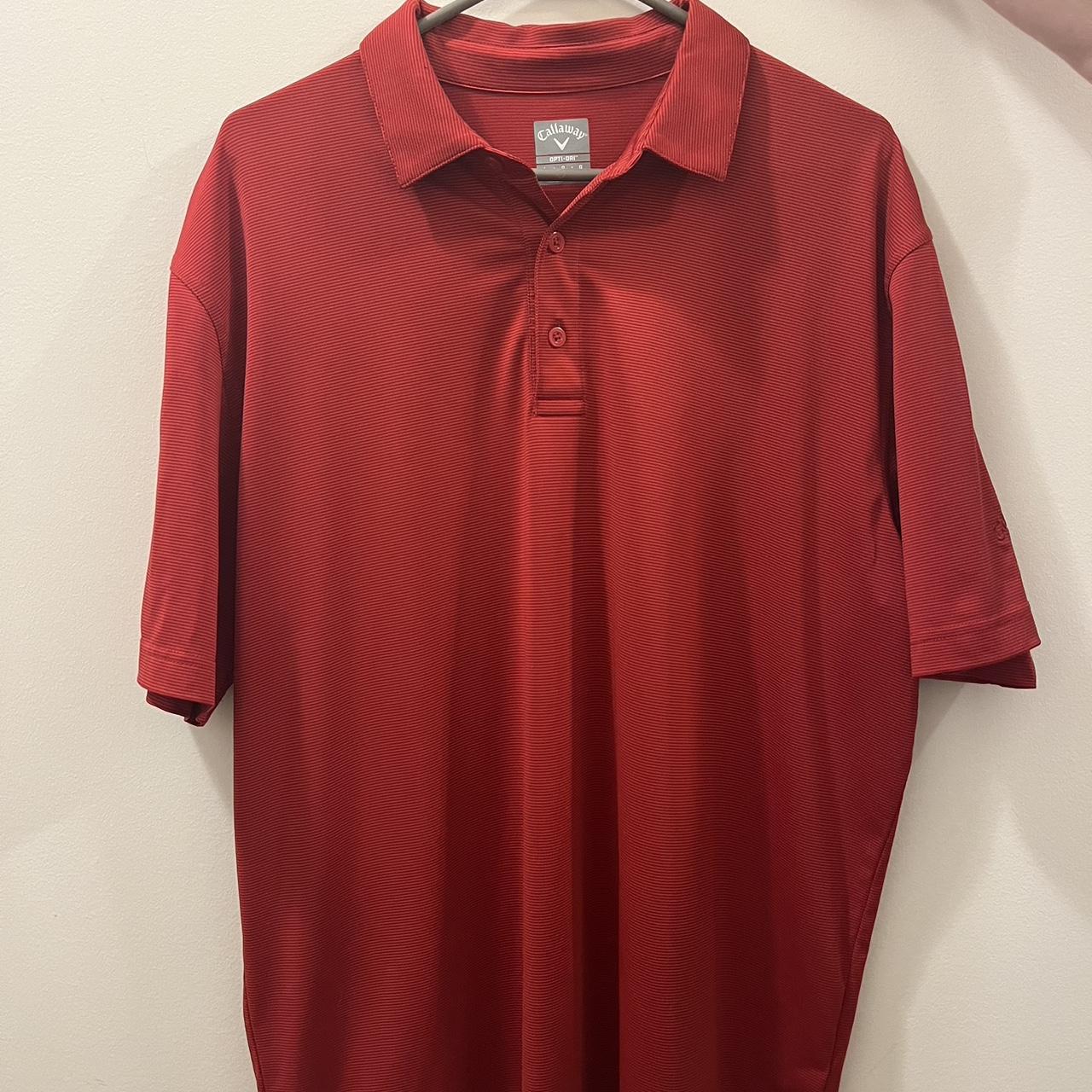 Callaway Red Men’s Golf shirt #menspolo #golf... - Depop