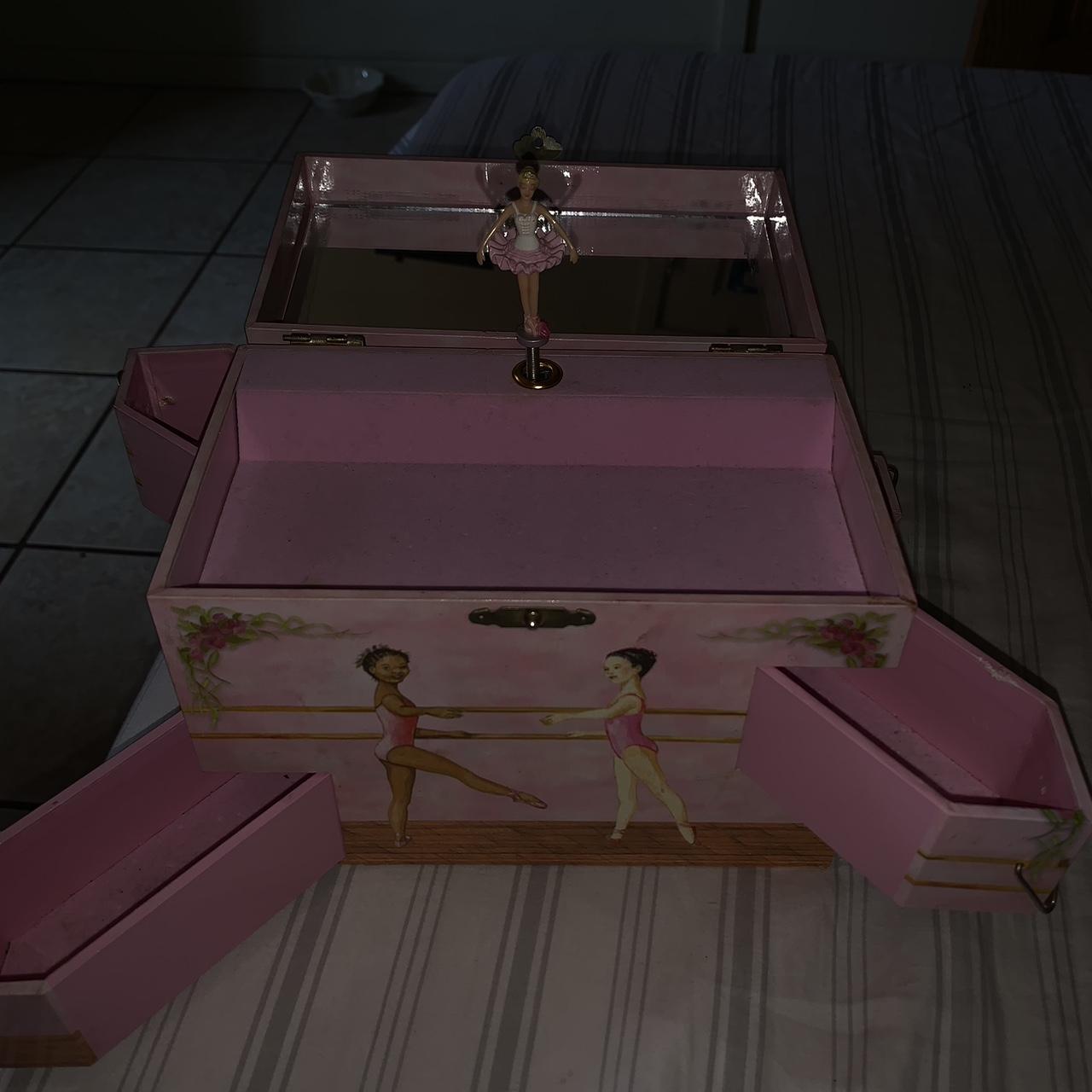 Pink ballerina jewelry box - Depop