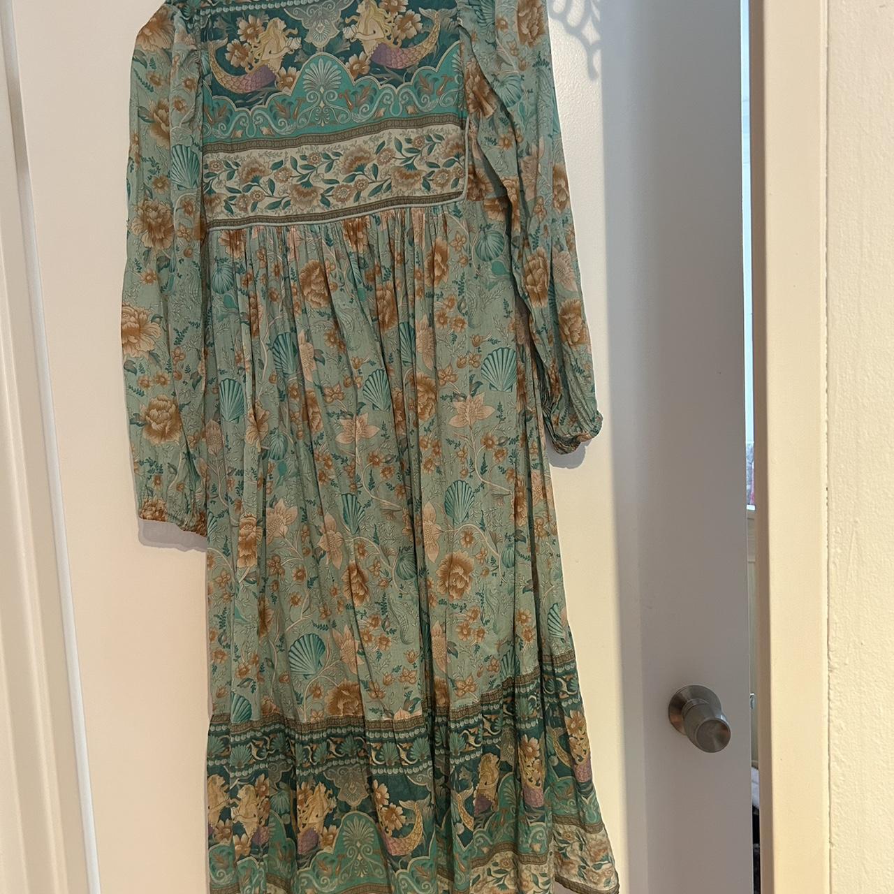 Spell Seashell mint midi dress Size S - would fit... - Depop