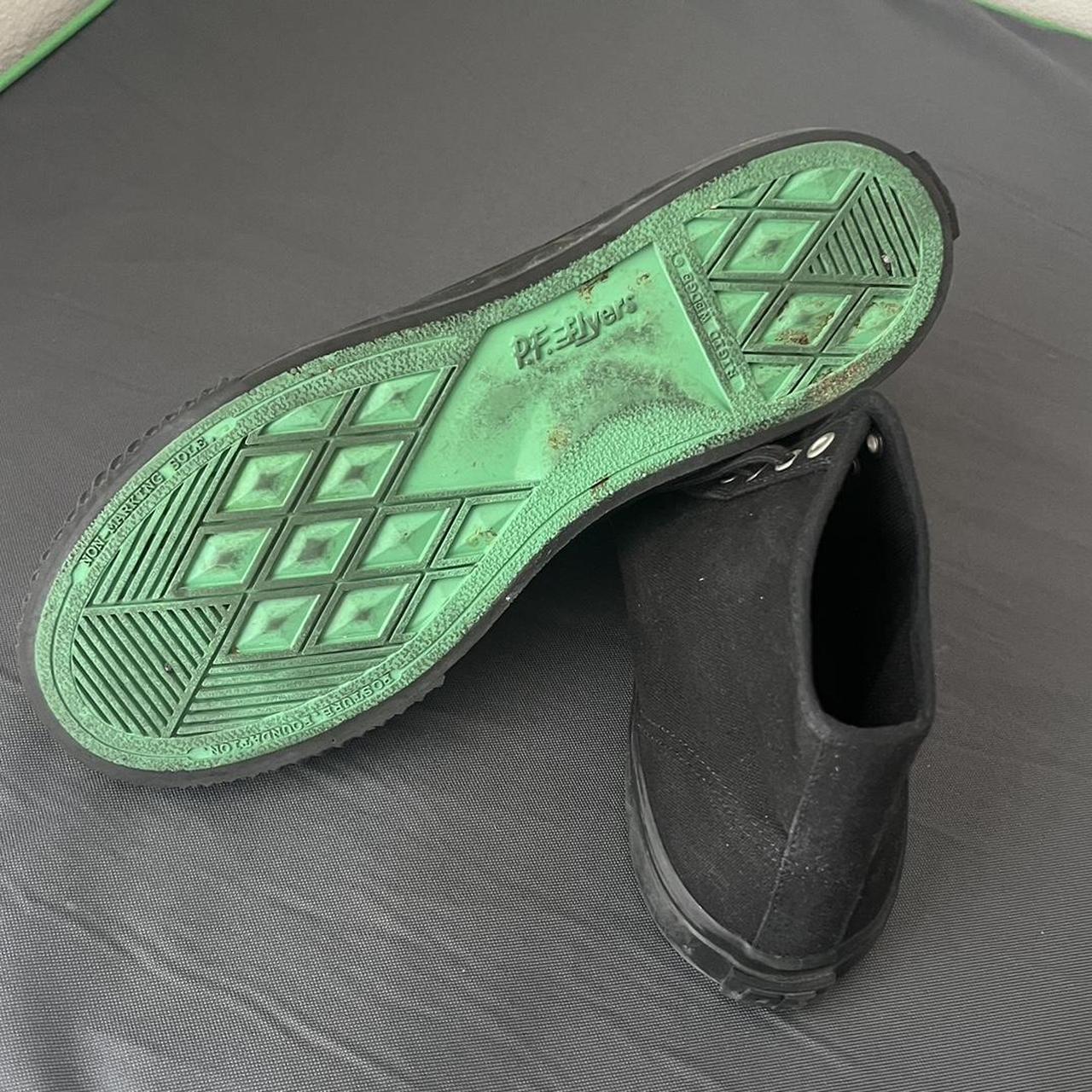 Nearly brand new size 12 all black pf flyers Wore... - Depop