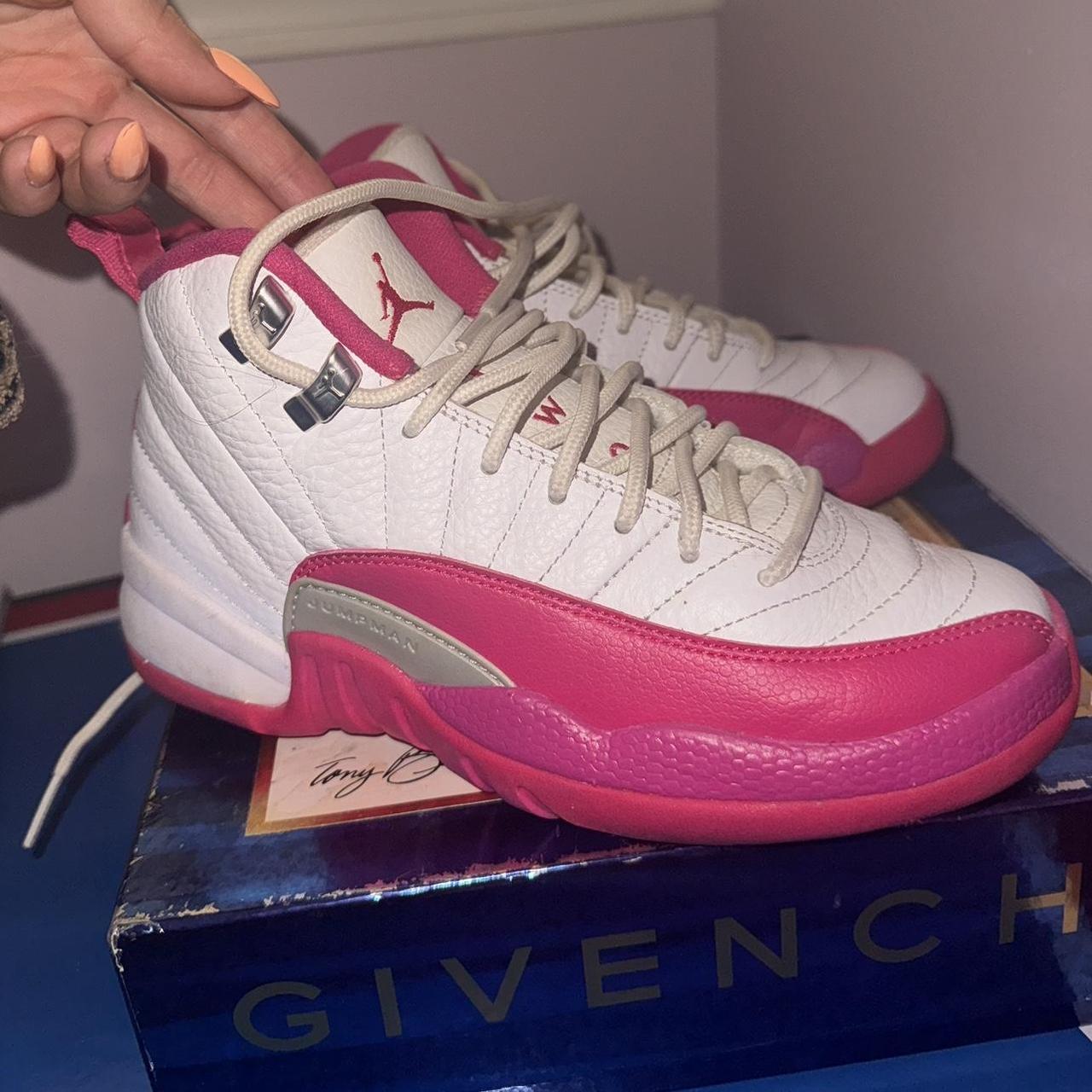 Authentic Jordan 12s "Valentines Day" 3.5Y = 5... - Depop