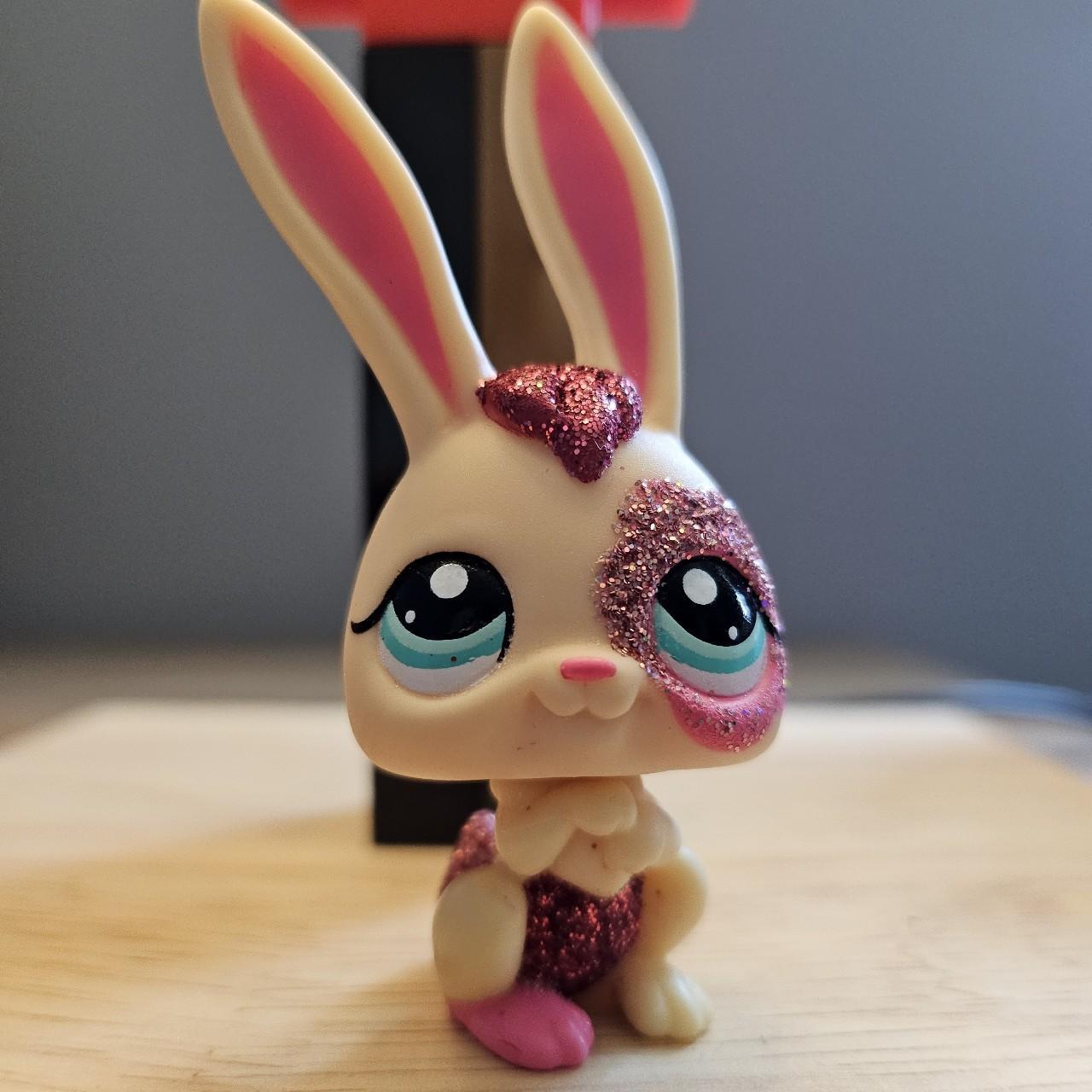 Littlest pet shop glitter bunny #littlestpetshop... - Depop
