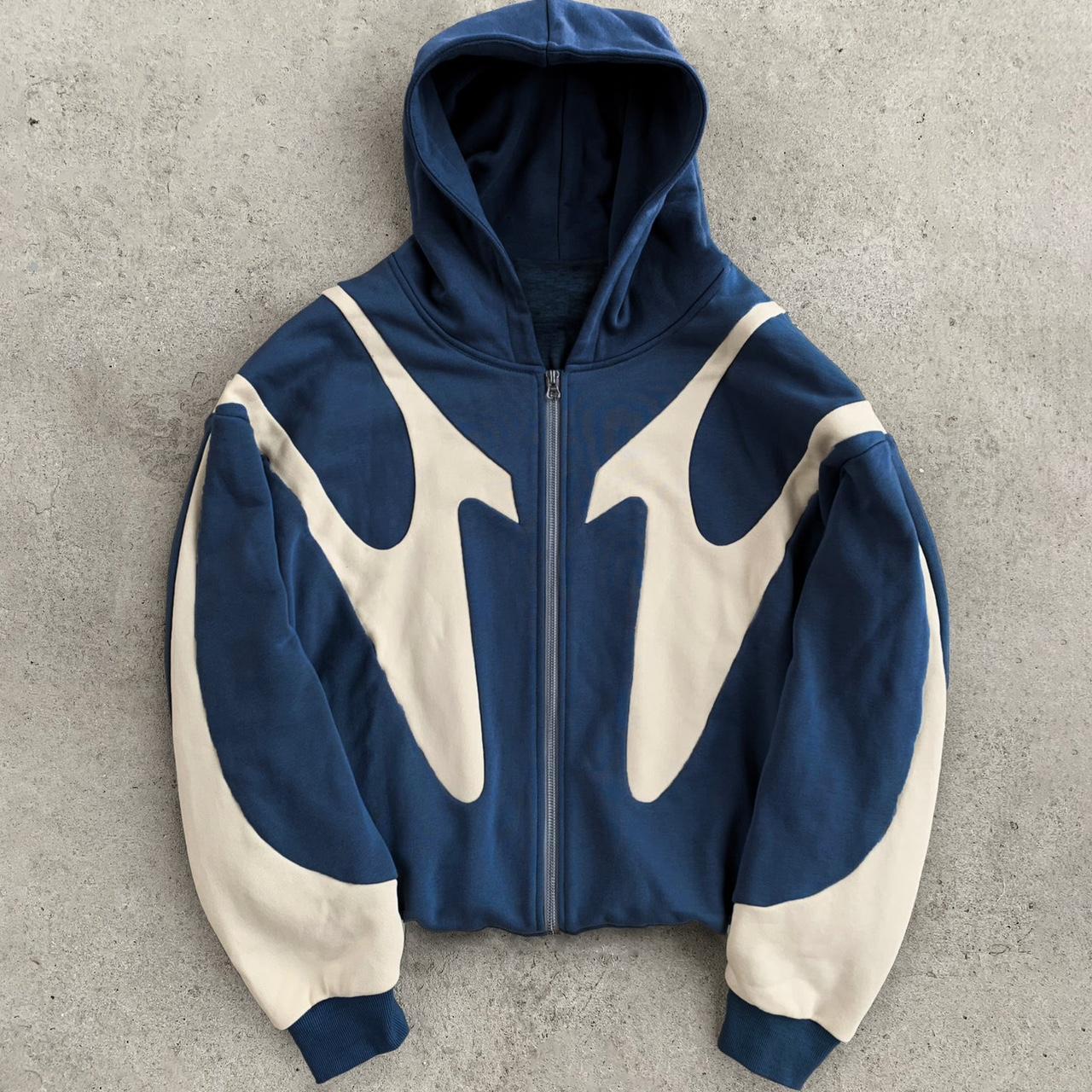 Night Lab NL25h Fuse Zip up Hoodie Navy blue with... | Depop